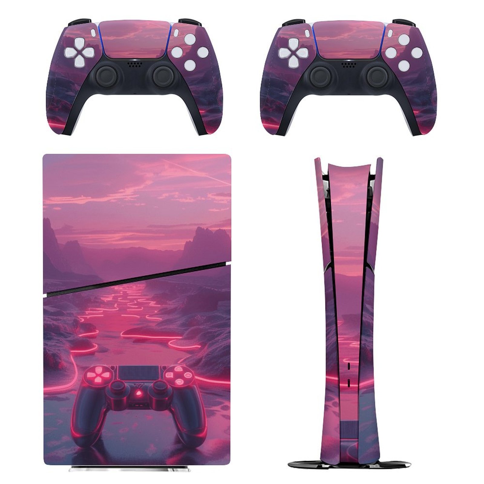 Skin Sticker for PS5 Slim Standard PS5 Pro Disc Digital Edition Console ...