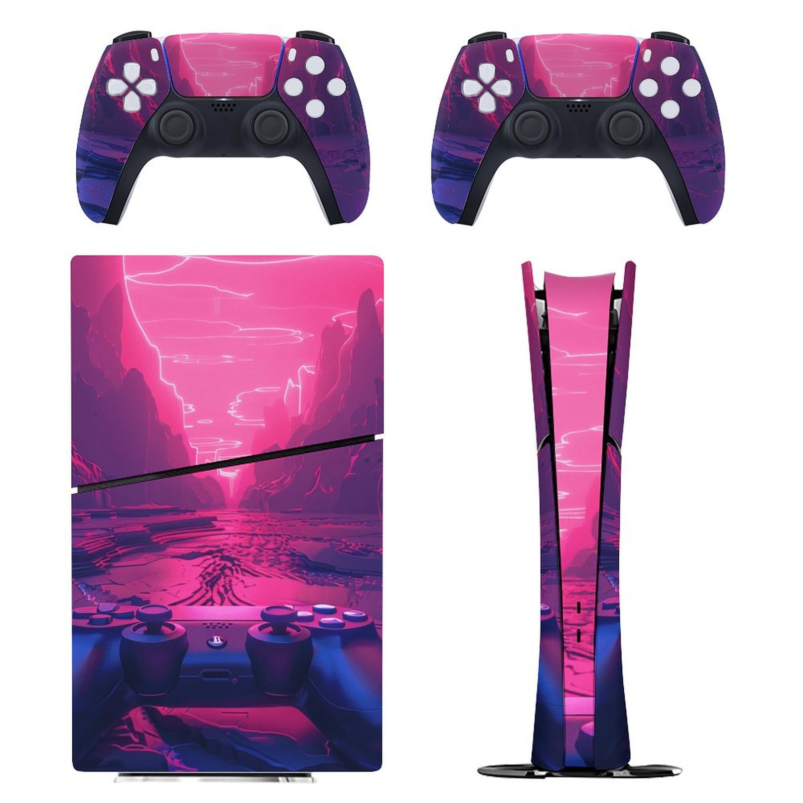 Skin Sticker for PS5 Slim Standard PS5 Pro Disc Digital Edition Console ...