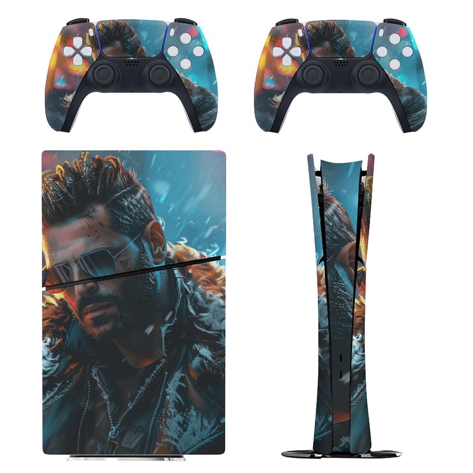 Skin Sticker for PS5 Slim Standard PS5 Pro Disc Digital Edition Console ...