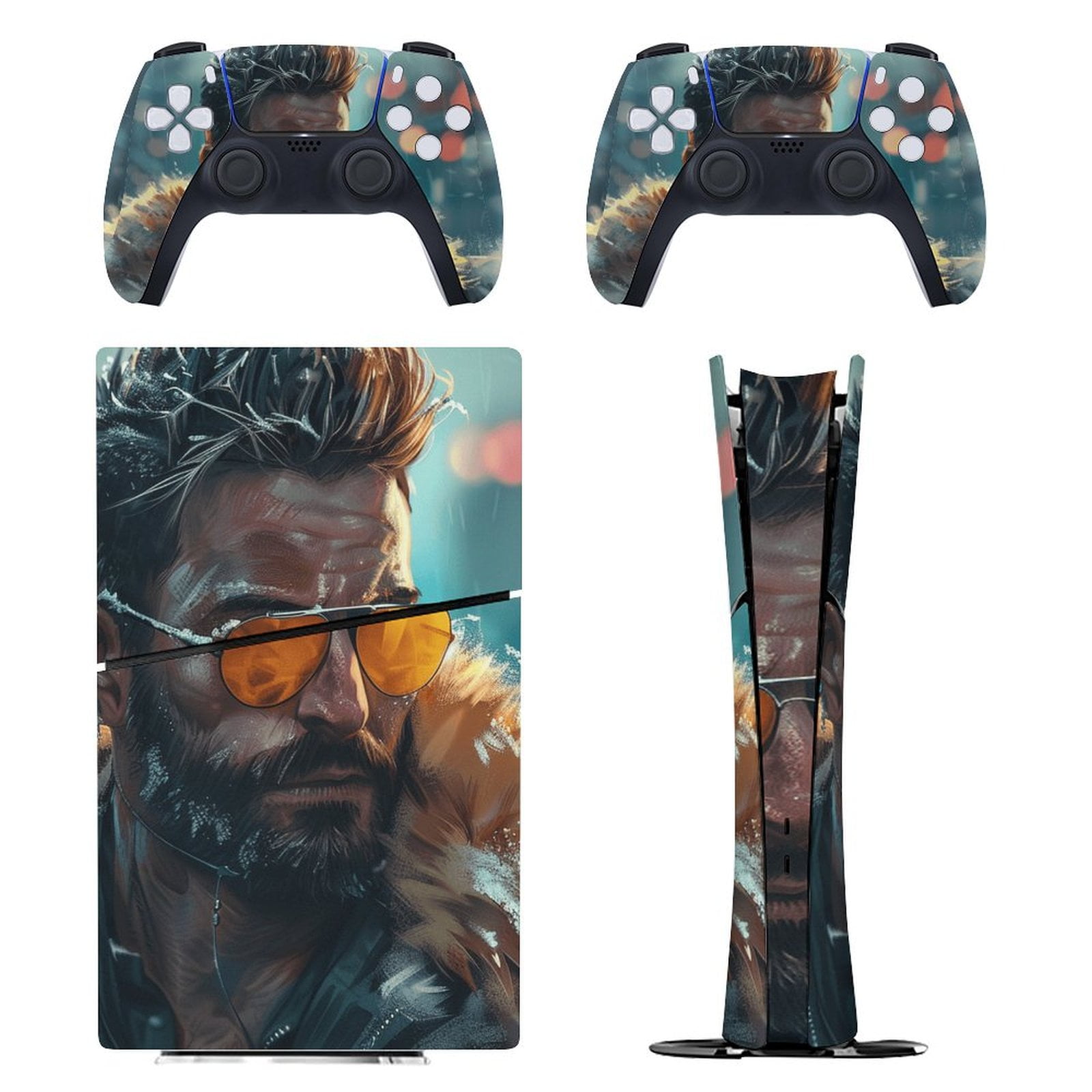 Skin Sticker for PS5 Slim Standard PS5 Pro Disc Digital Edition Console ...