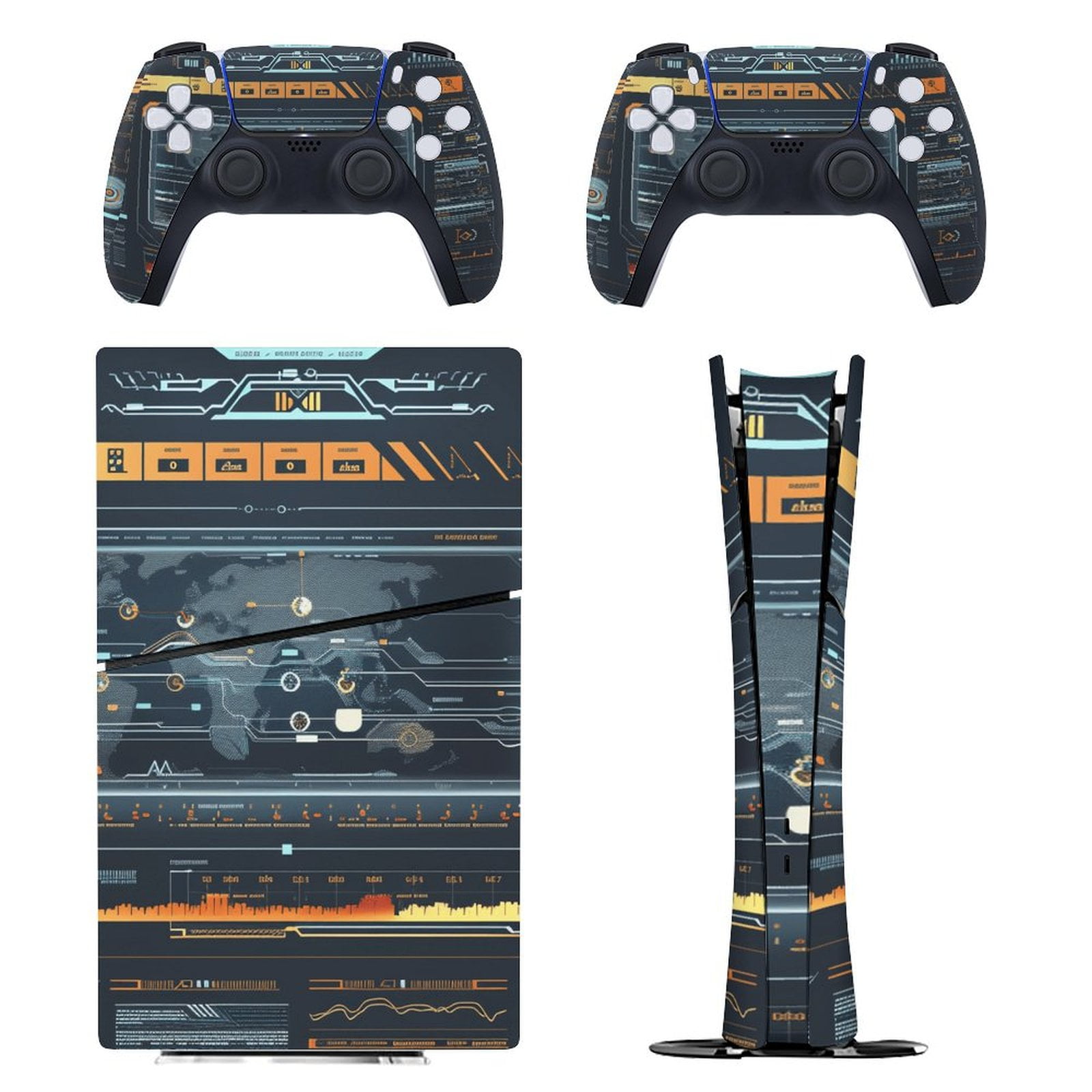 Skin Sticker for PS5 Slim Standard PS5 Pro Disc Digital Edition Console ...