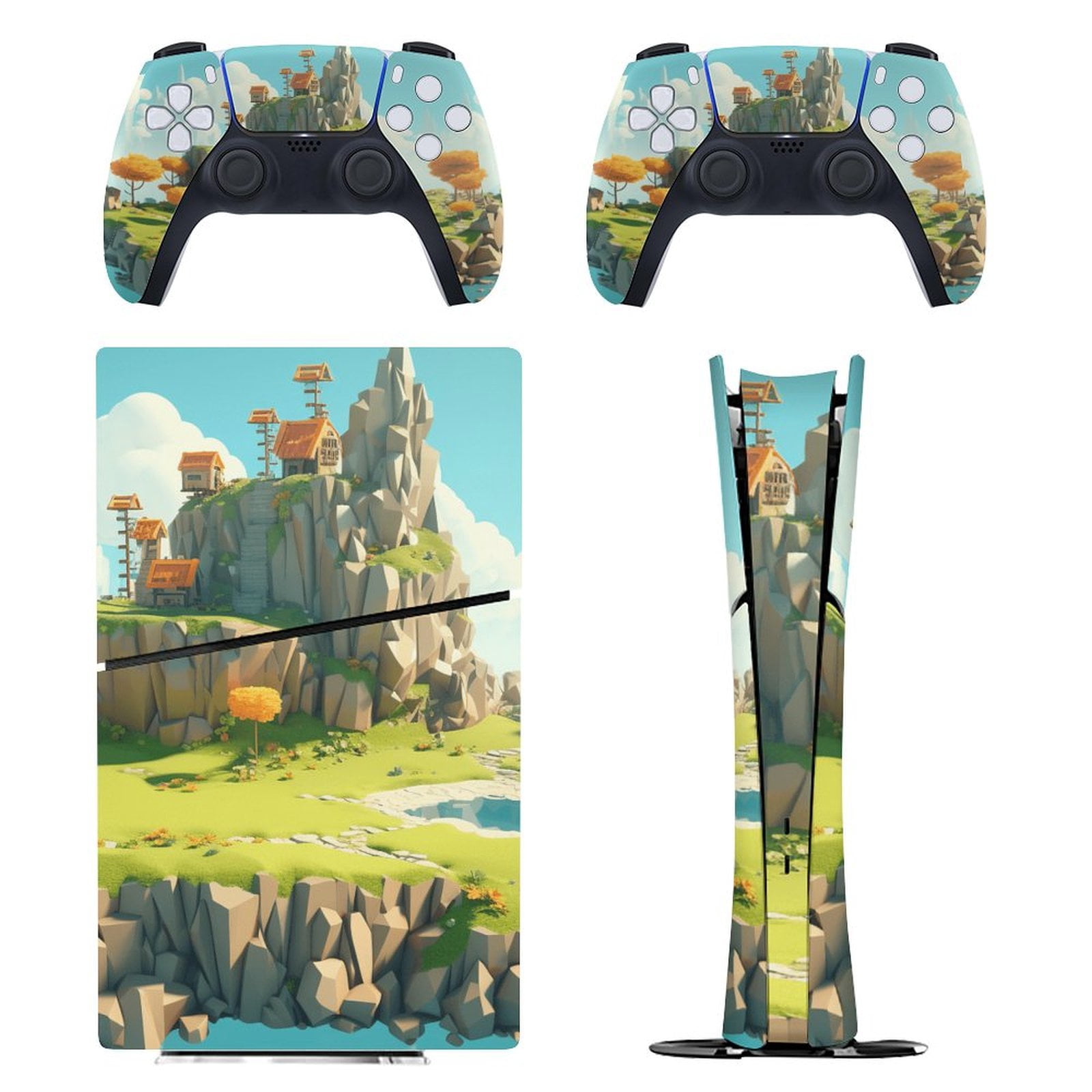 Skin Sticker for PS5 Slim Standard PS5 Pro Disc Digital Edition Console ...