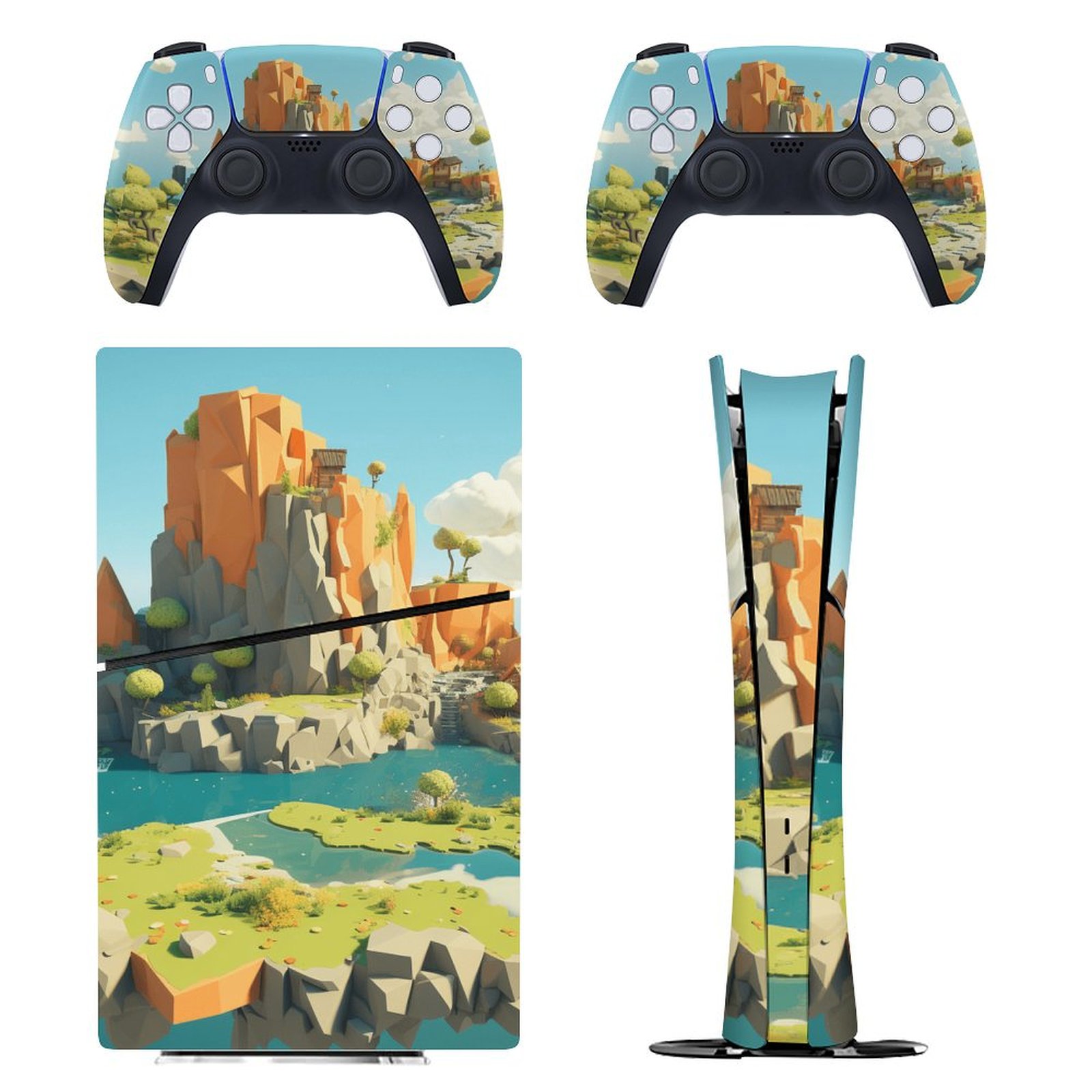 Skin Sticker for PS5 Slim Standard PS5 Pro Disc Digital Edition Console ...