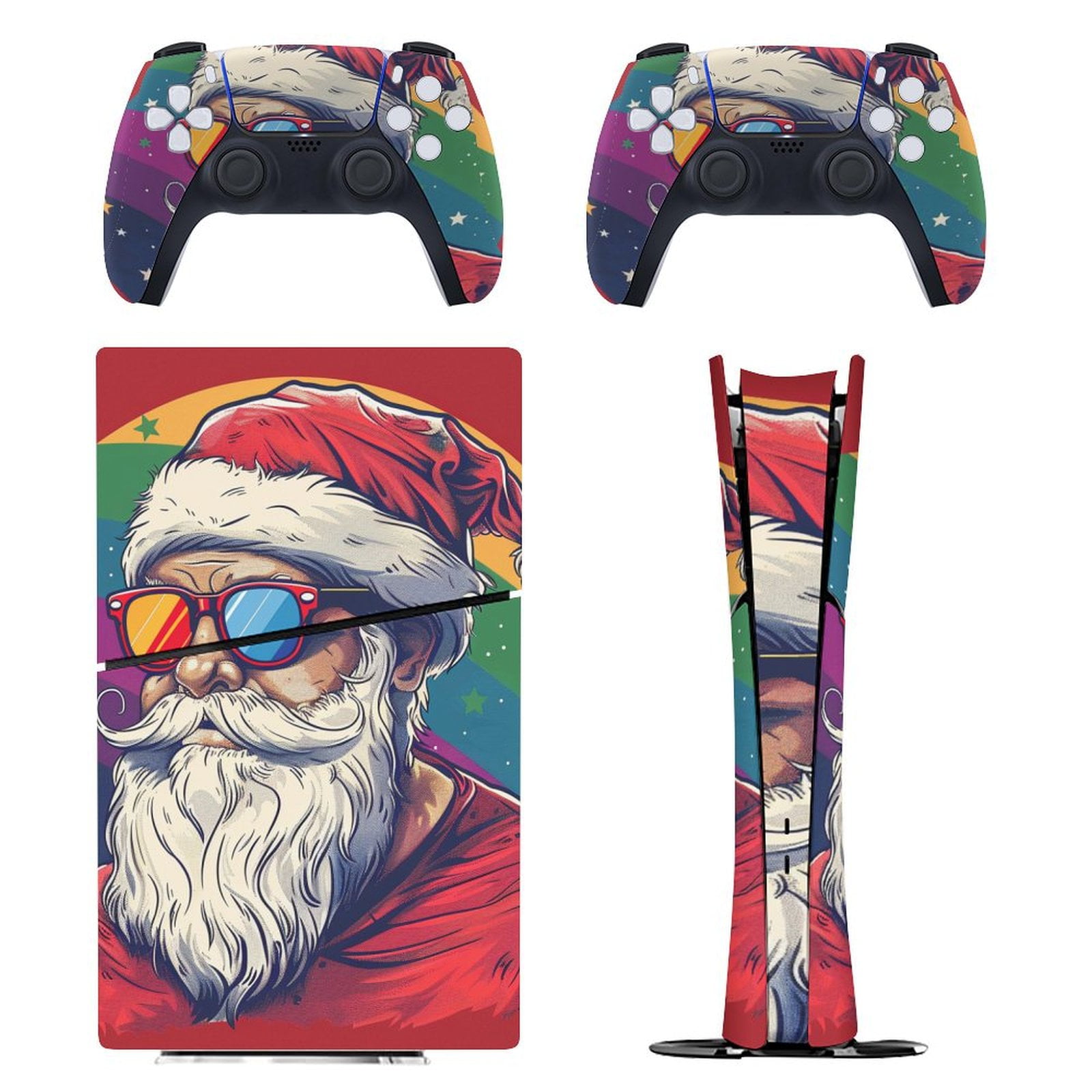 Skin Sticker for PS5 Slim Standard PS5 Pro Disc Digital Edition Console and Controllers Decals ...