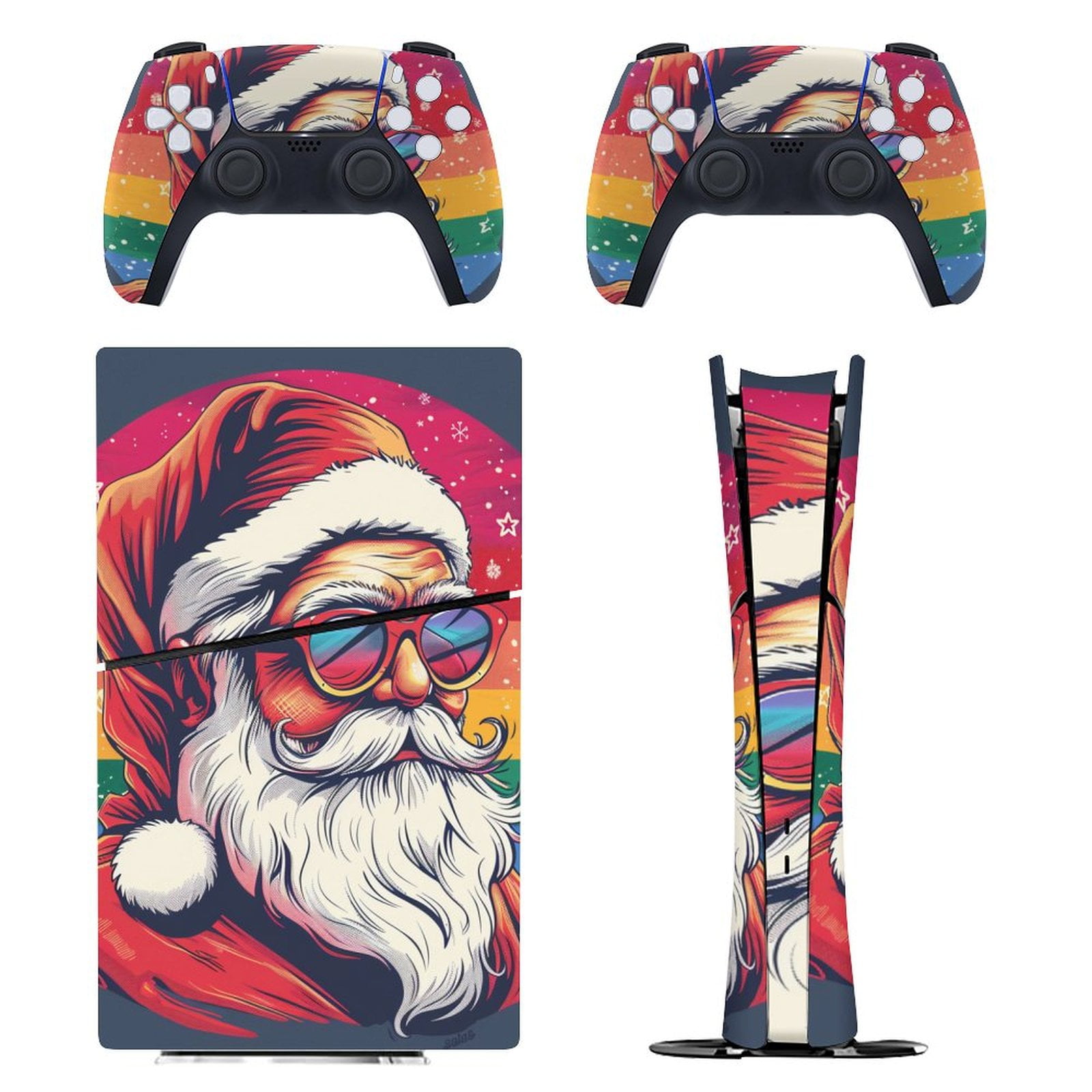 Skin Sticker for PS5 Slim Standard PS5 Pro Disc Digital Edition Console and Controllers Decals ...