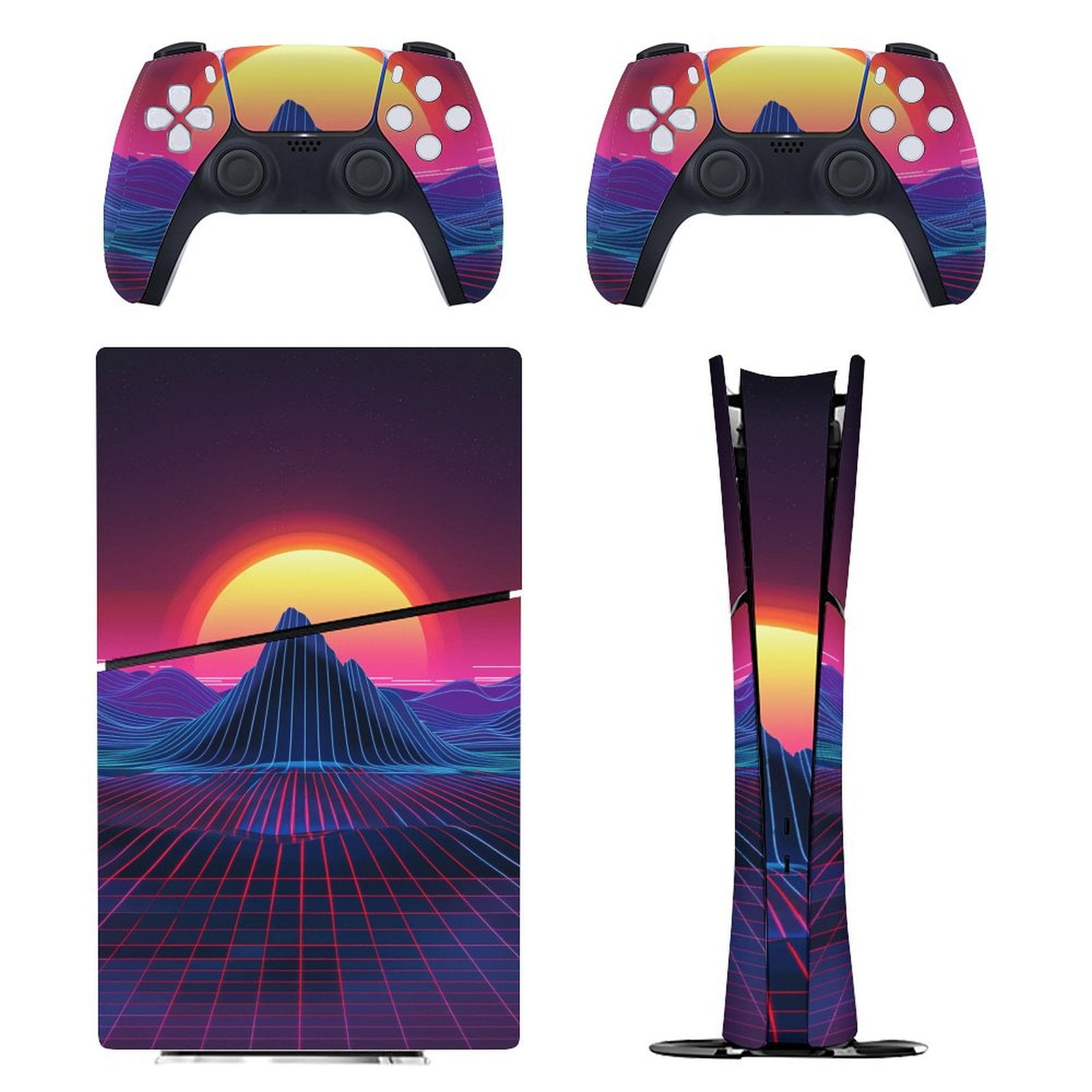 Skin Sticker for PS5 Slim Standard PS5 Pro Disc Digital Edition Console ...