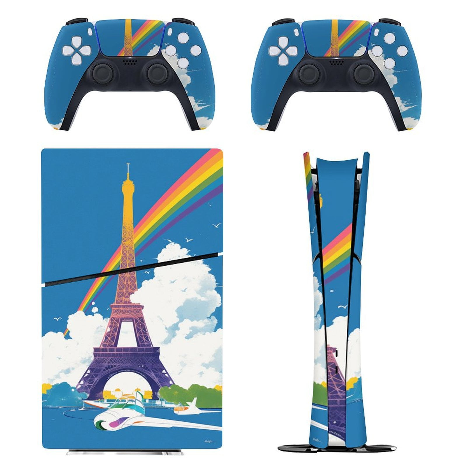 Skin Sticker for PS5 Slim Standard PS5 Pro Disc Digital Edition Console ...