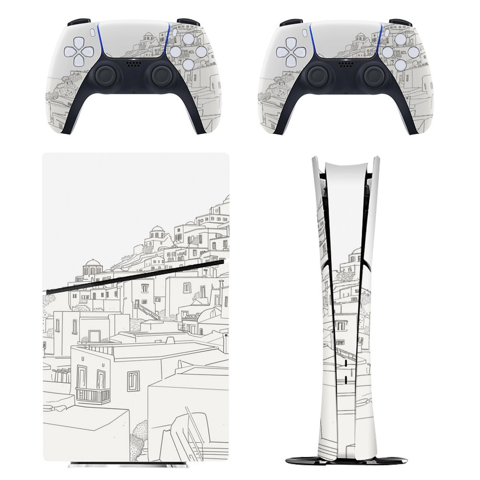 Skin Sticker for PS5 Slim Standard PS5 Pro Disc Digital Edition Console ...