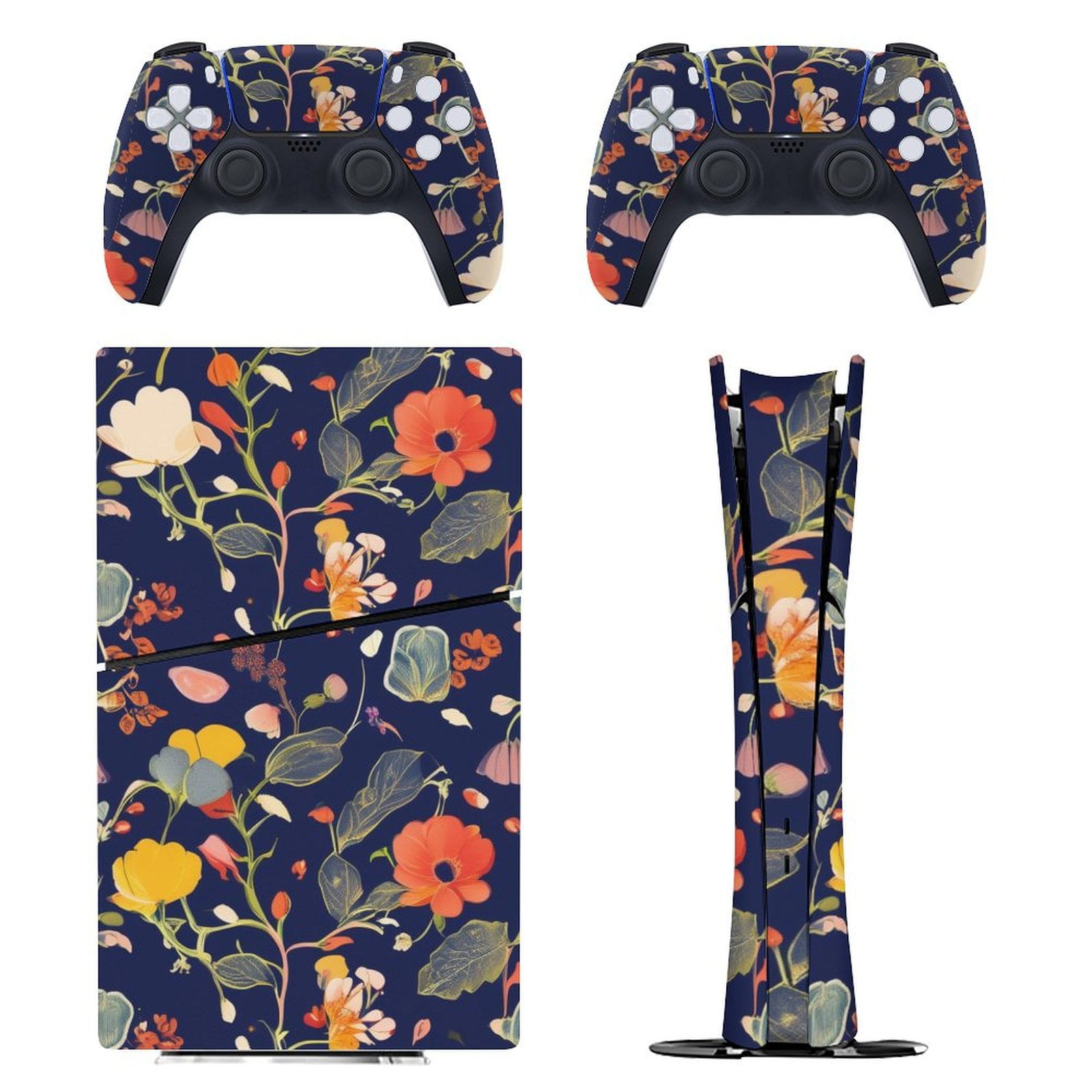 Skin Sticker for PS5 Slim Standard PS5 Pro Disc Digital Edition Console and Controllers Decals ...