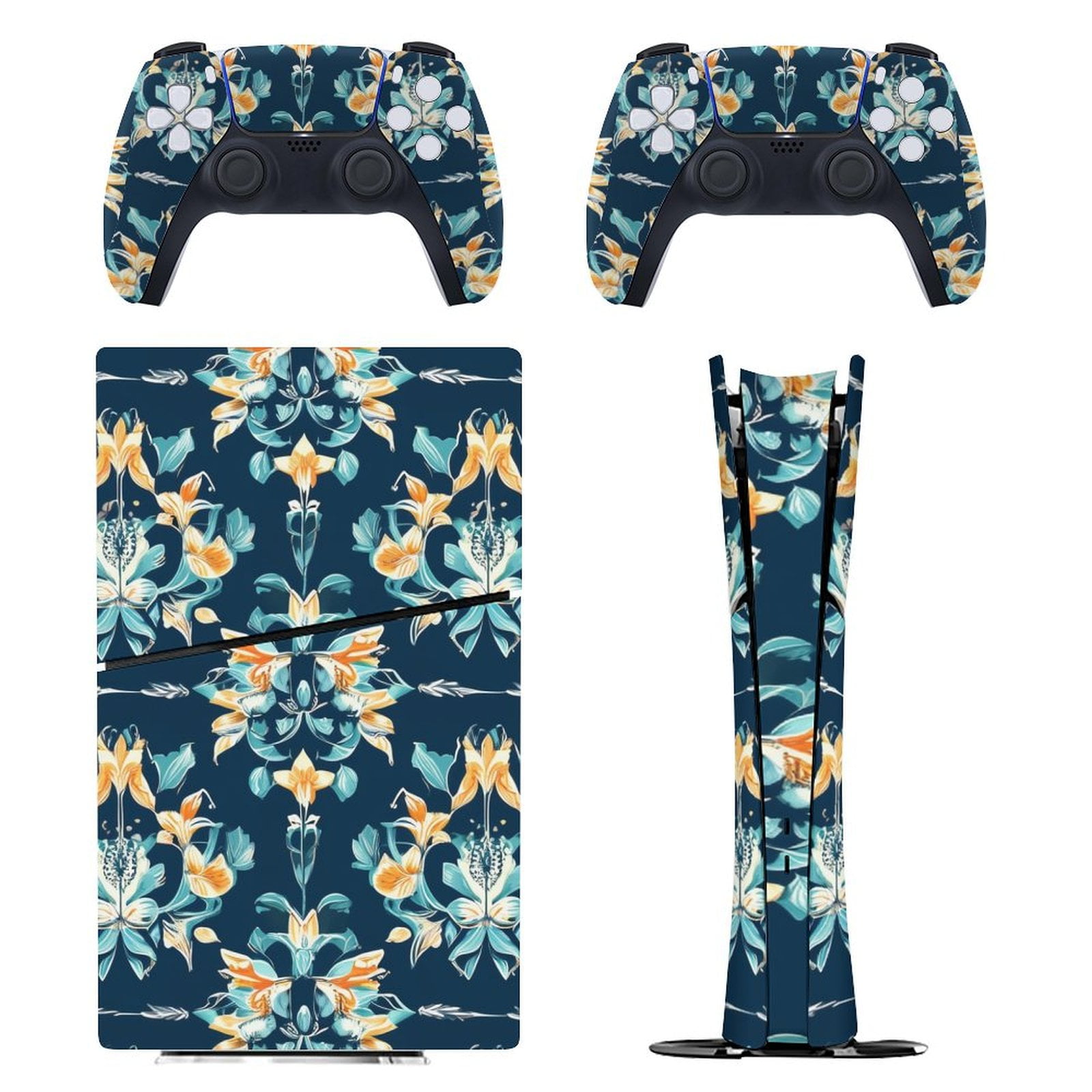 Skin Sticker for PS5 Slim Standard PS5 Pro Disc Digital Edition Console and Controllers Decals ...