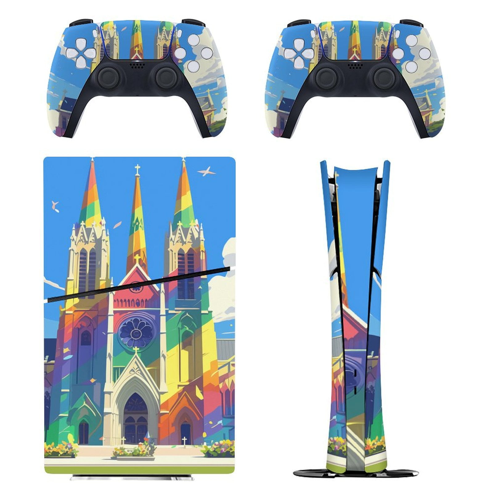 Skin Sticker for PS5 Slim Standard PS5 Pro Disc Digital Edition Console ...