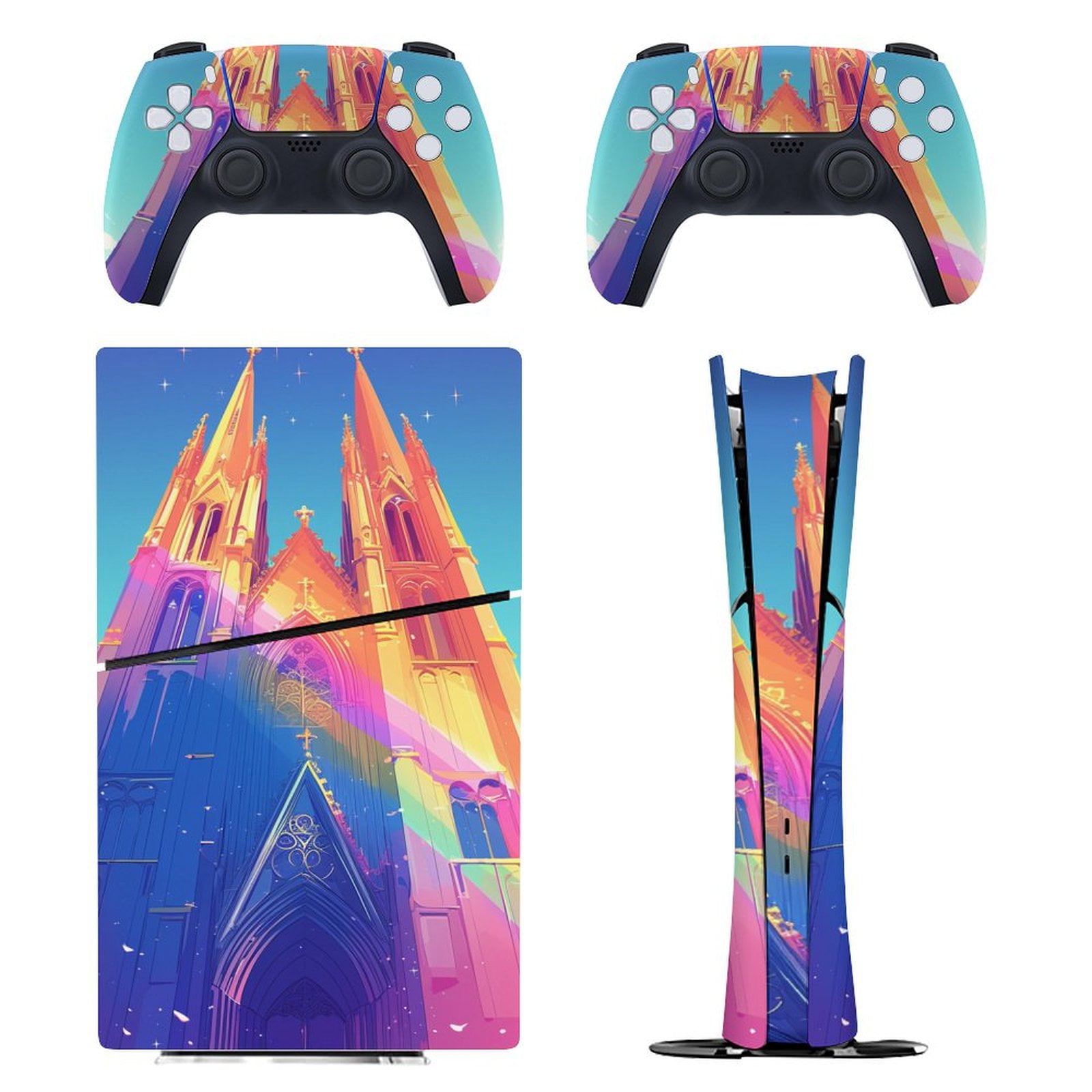 Skin Sticker for PS5 Slim Standard PS5 Pro Disc Digital Edition Console ...