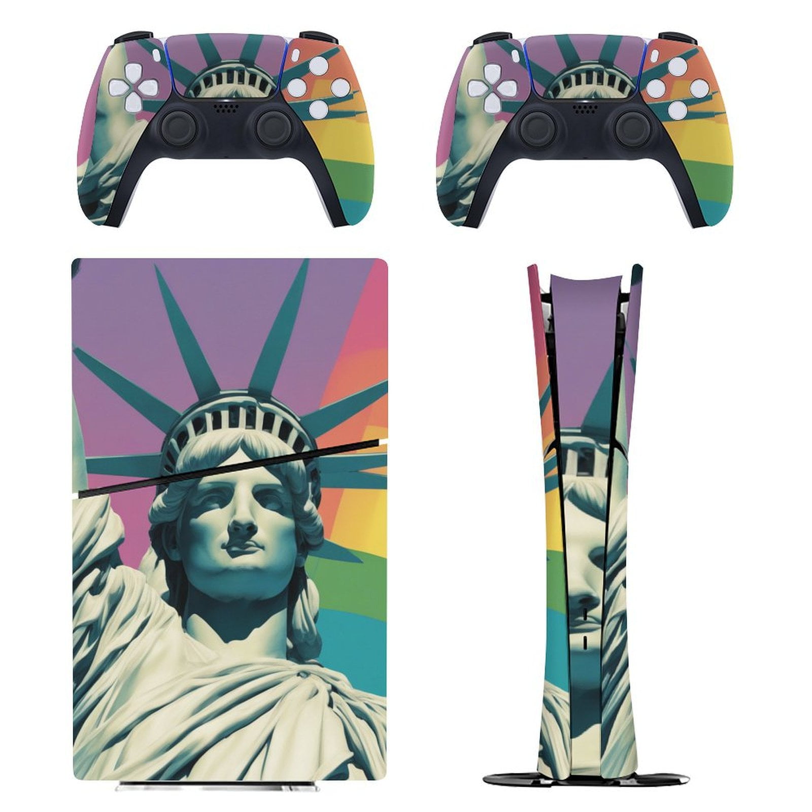 Skin Sticker for PS5 Slim Standard PS5 Pro Disc Digital Edition Console ...