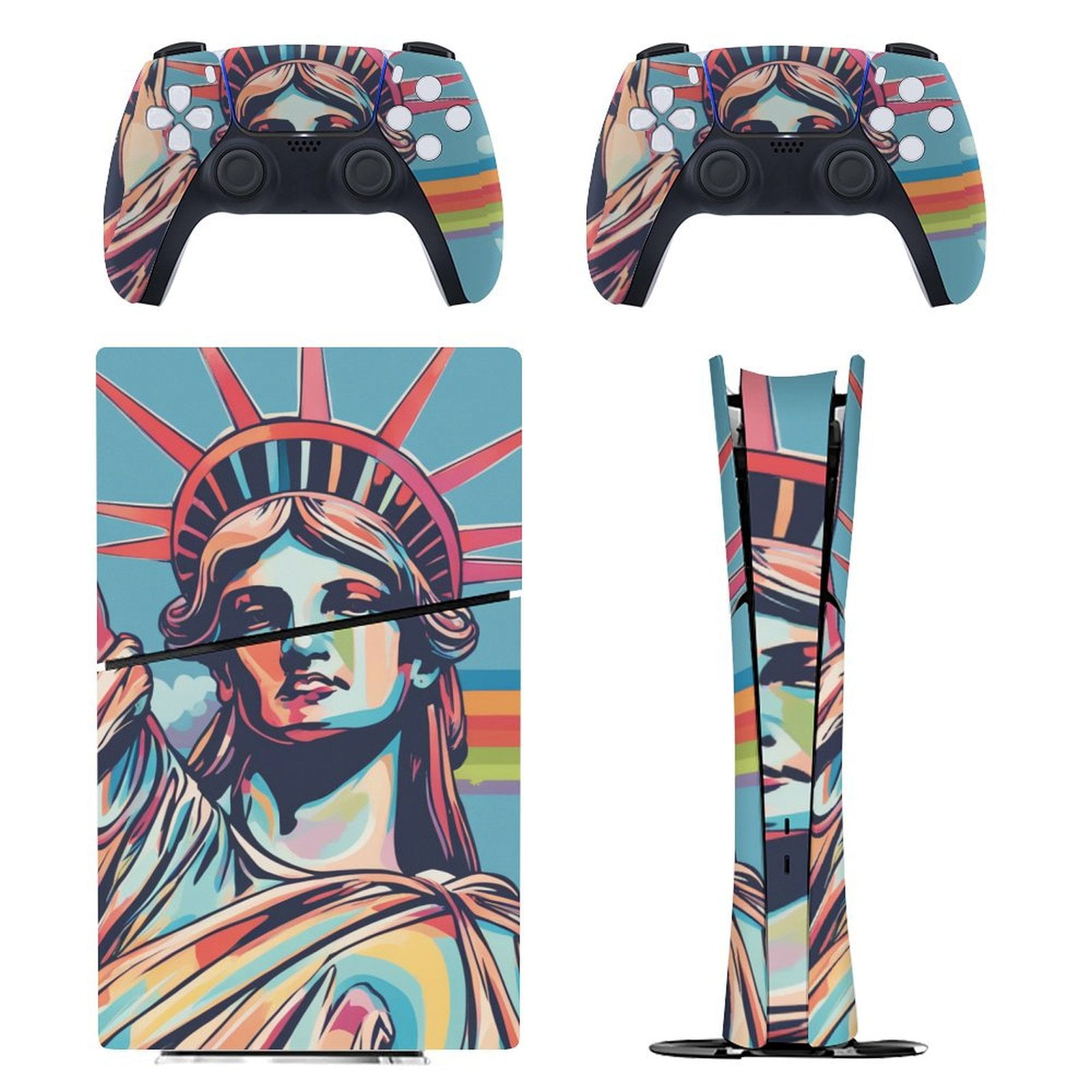 Skin Sticker for PS5 Slim Standard PS5 Pro Disc Digital Edition Console ...