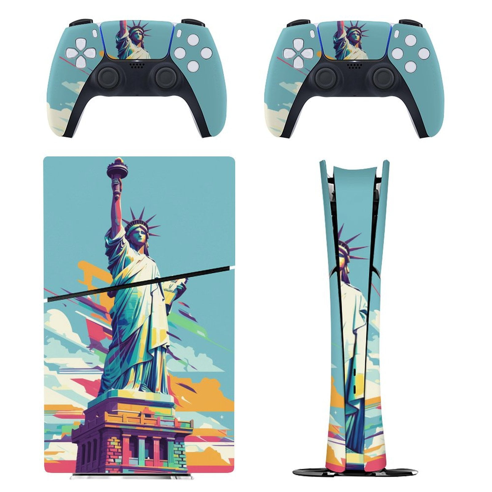 Skin Sticker for PS5 Slim Standard PS5 Pro Disc Digital Edition Console ...