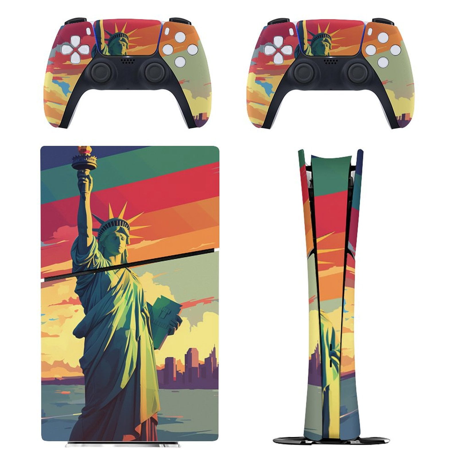 Skin Sticker for PS5 Slim Standard PS5 Pro Disc Digital Edition Console ...