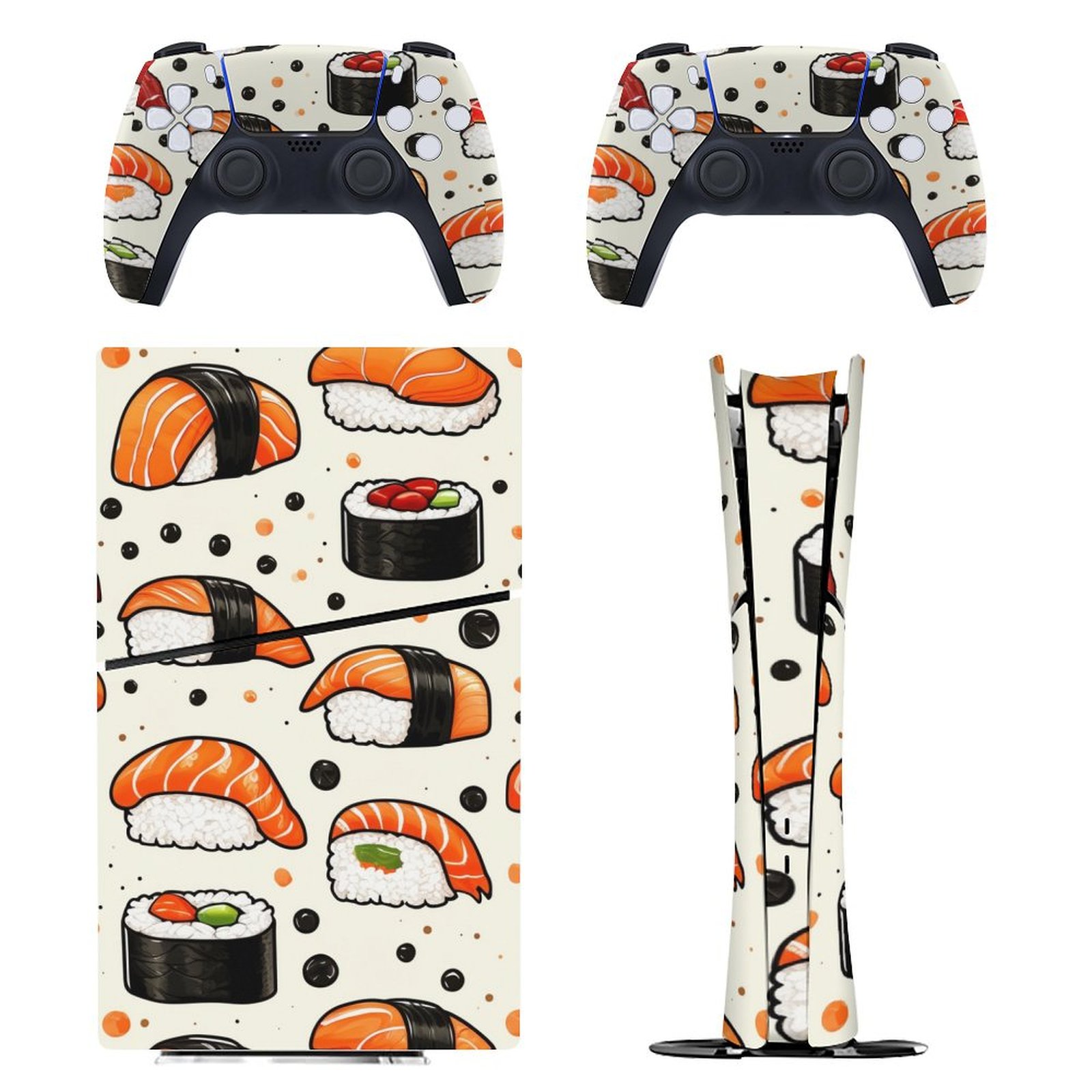 Skin Sticker for PS5 Slim Standard PS5 Pro Disc Digital Edition Console and Controllers Decals ...