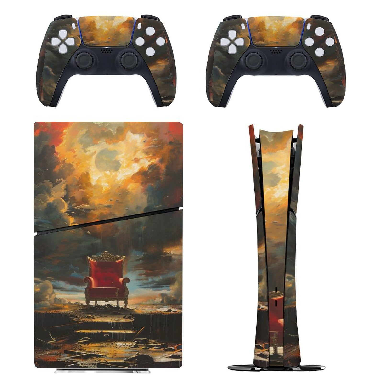 Skin Sticker for PS5 Slim Standard PS5 Pro Disc Digital Edition Console ...