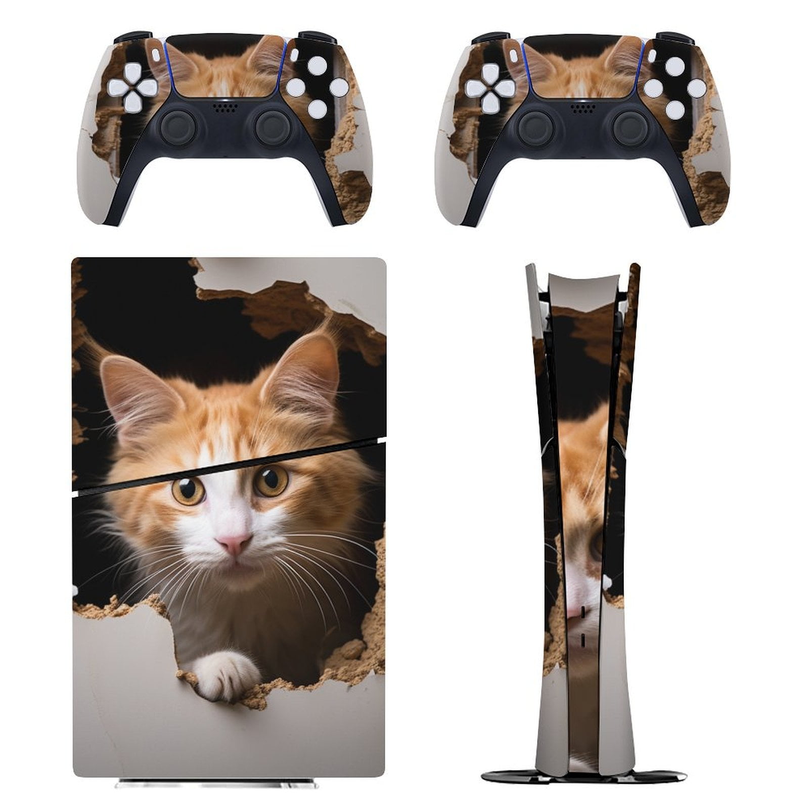 Skin Sticker for PS5 Slim Standard Disc Digital Edition Console and ...