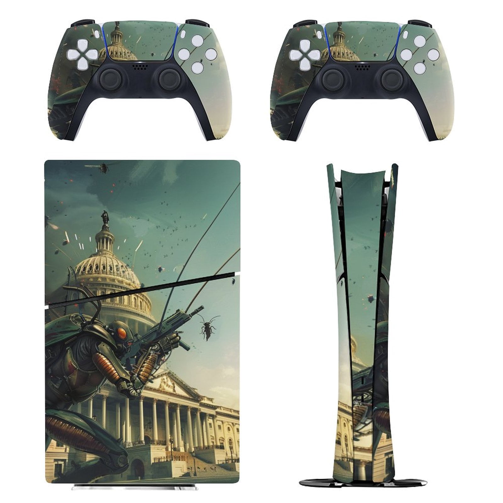 Skin Sticker for PS5 Slim Standard Disc Digital Edition Console and ...