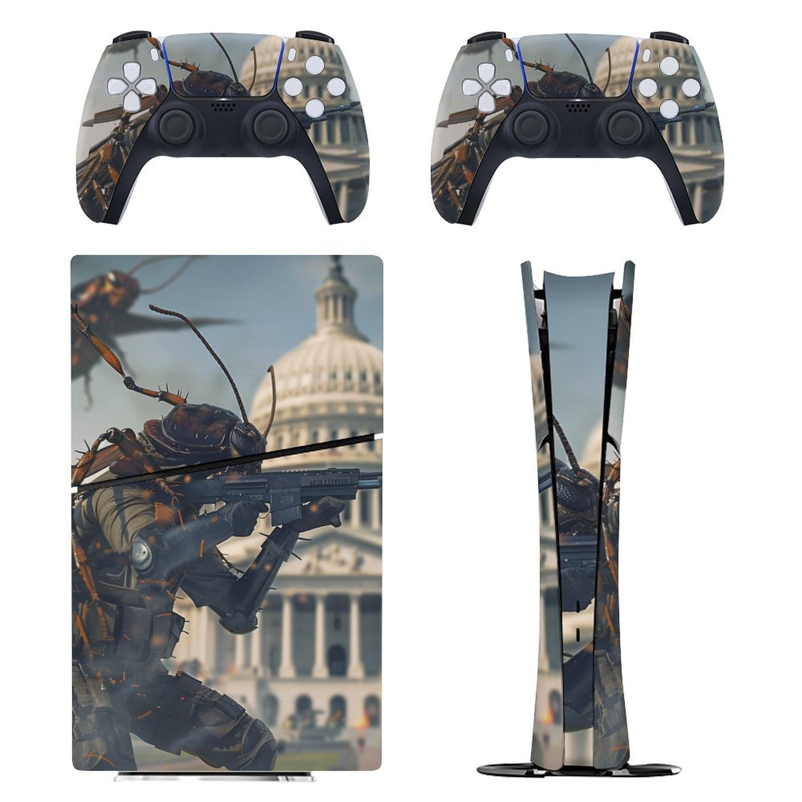 Skin Sticker for PS5 Slim Standard Disc Digital Edition Console and ...