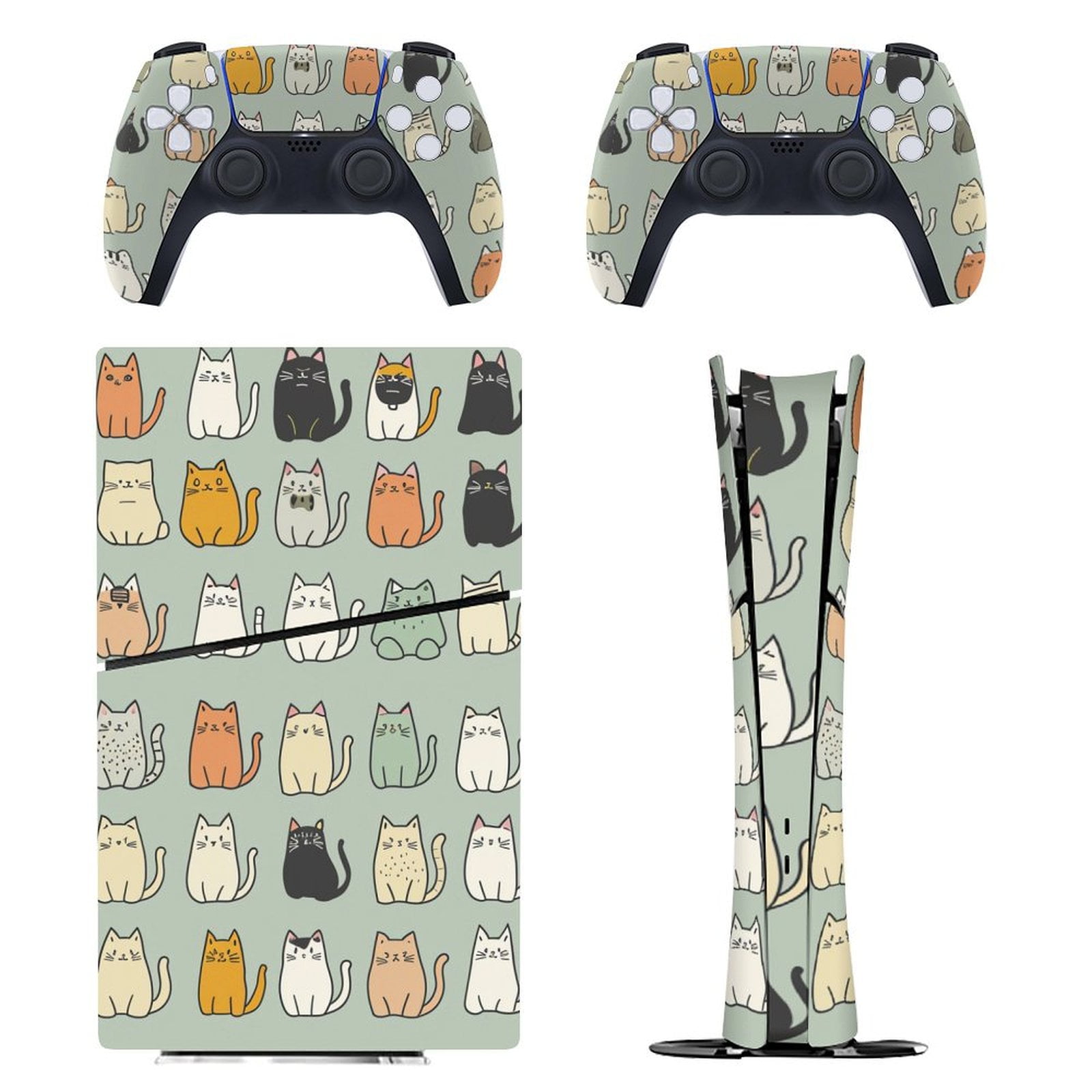 Skin Sticker for PS5 Slim Standard Disc Digital Edition Console and ...