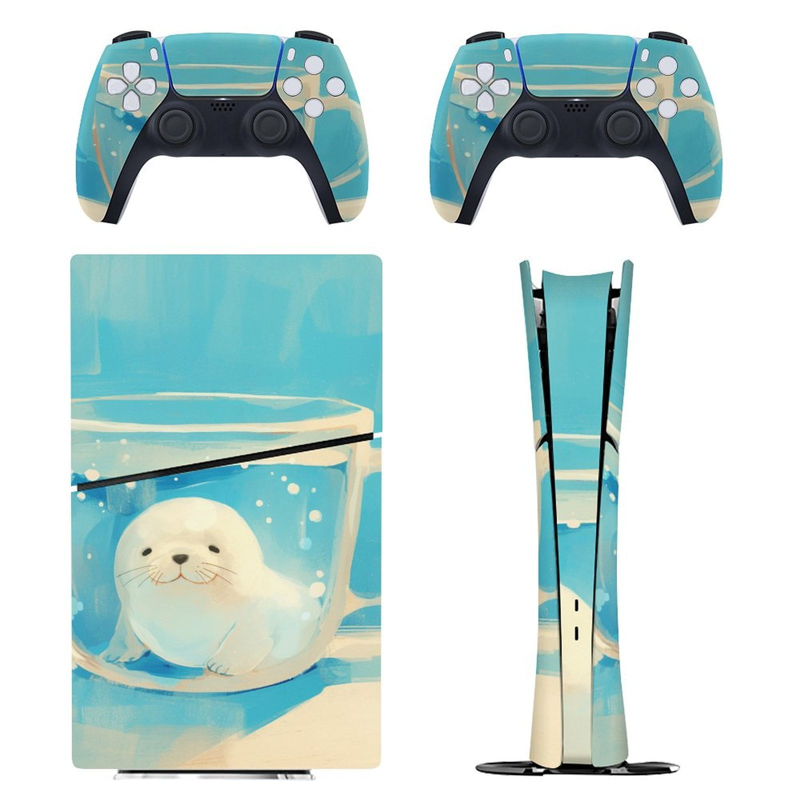 Skin Sticker for PS5 Slim Standard Disc Digital Edition Console and ...