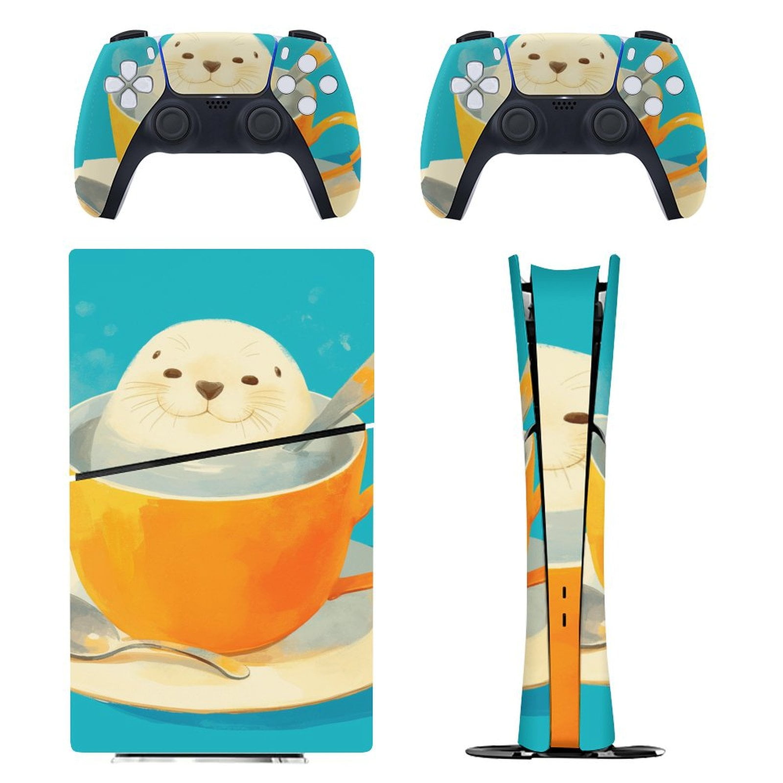 Skin Sticker for PS5 Slim Standard Disc Digital Edition Console and ...