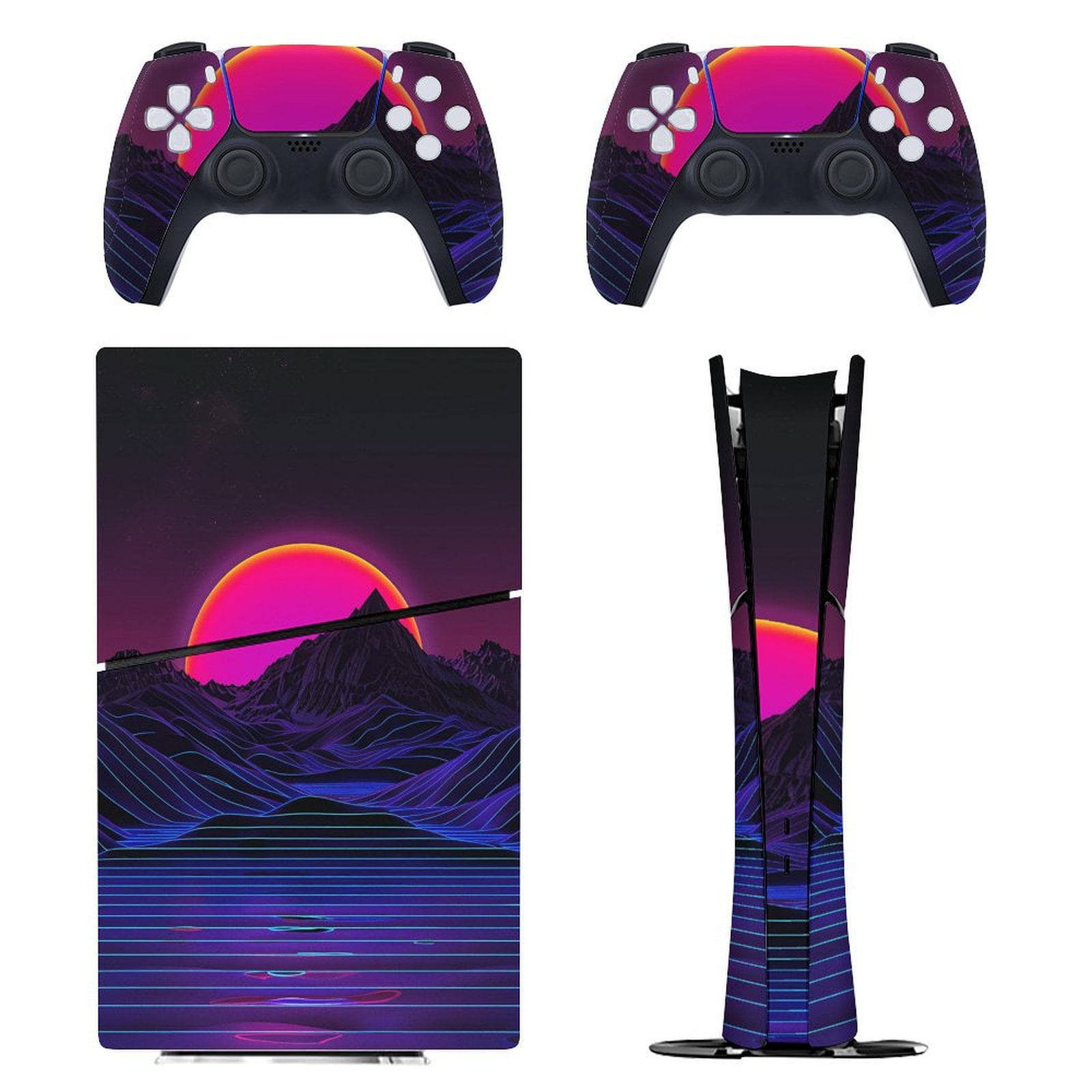 Skin Sticker for PS5 Slim Standard Disc Digital Edition Console and ...