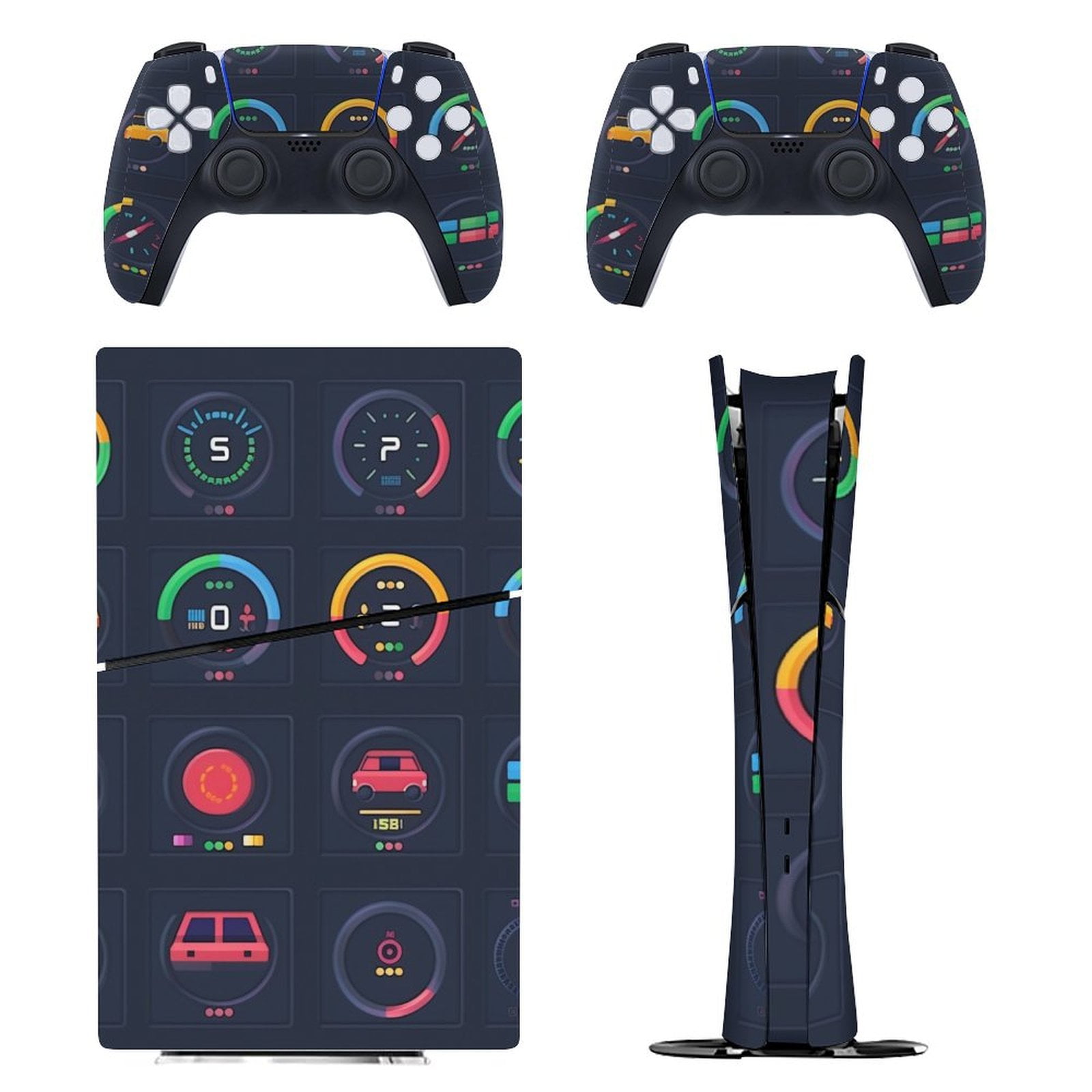 Skin Sticker for PS5 Slim Standard Disc Digital Edition Console and ...