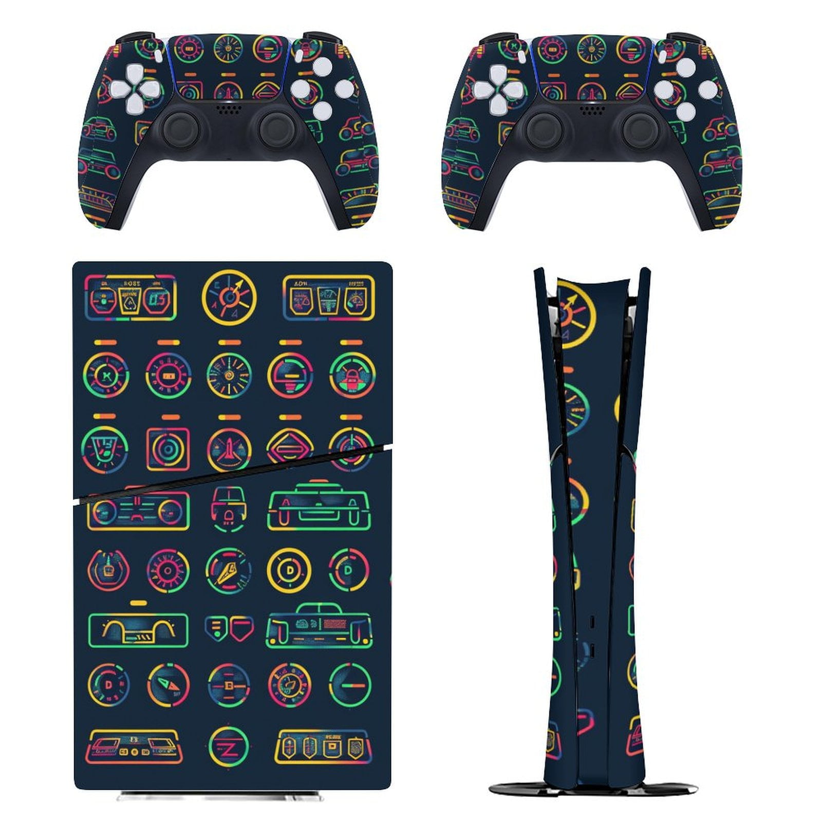 Skin Sticker for PS5 Slim Standard Disc Digital Edition Console and ...