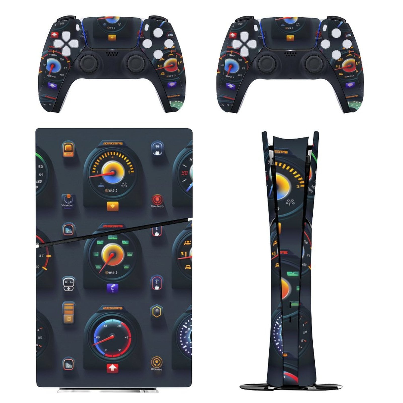 Skin Sticker for PS5 Slim Standard Disc Digital Edition Console and ...
