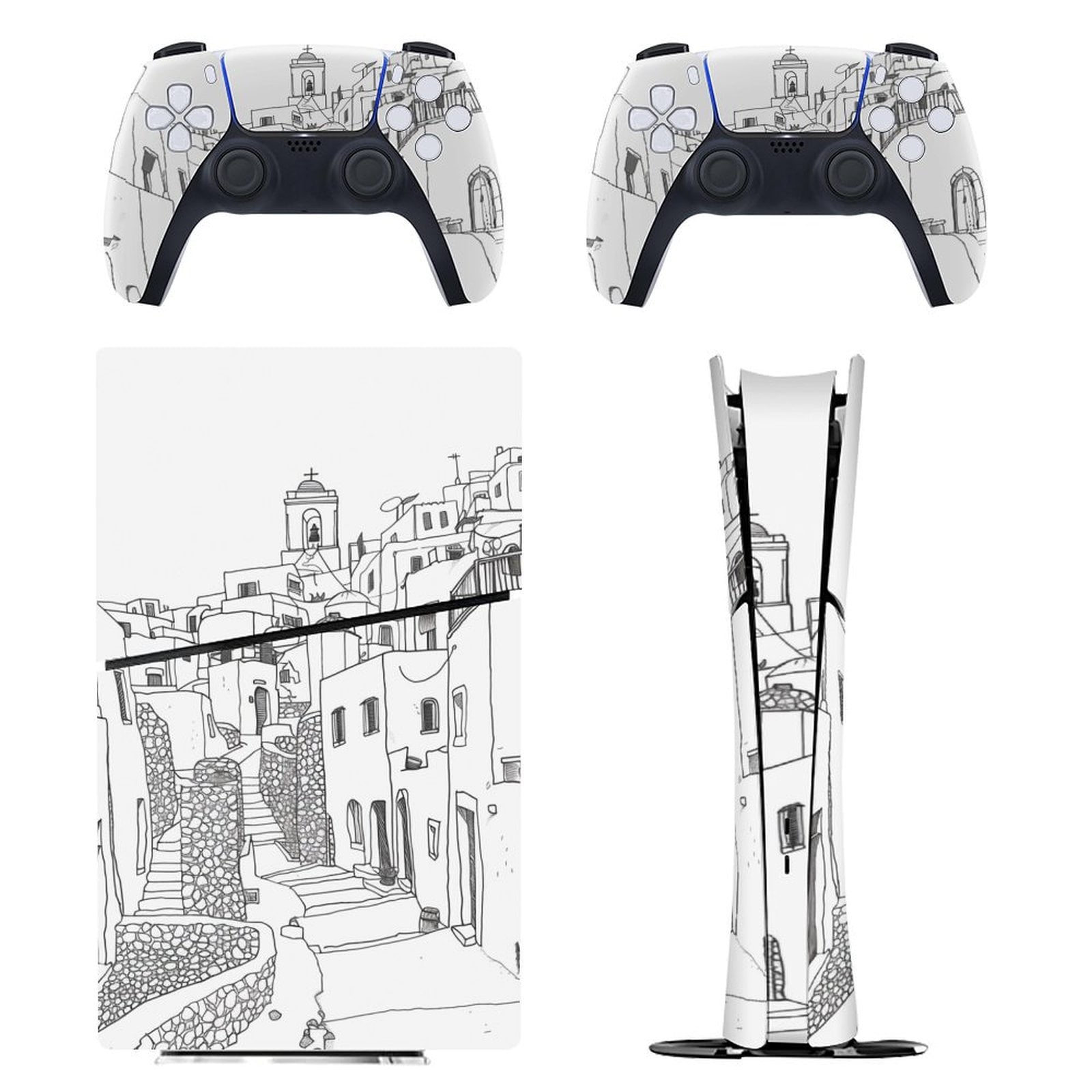 Skin Sticker for PS5 Slim Standard Disc Digital Edition Console and ...