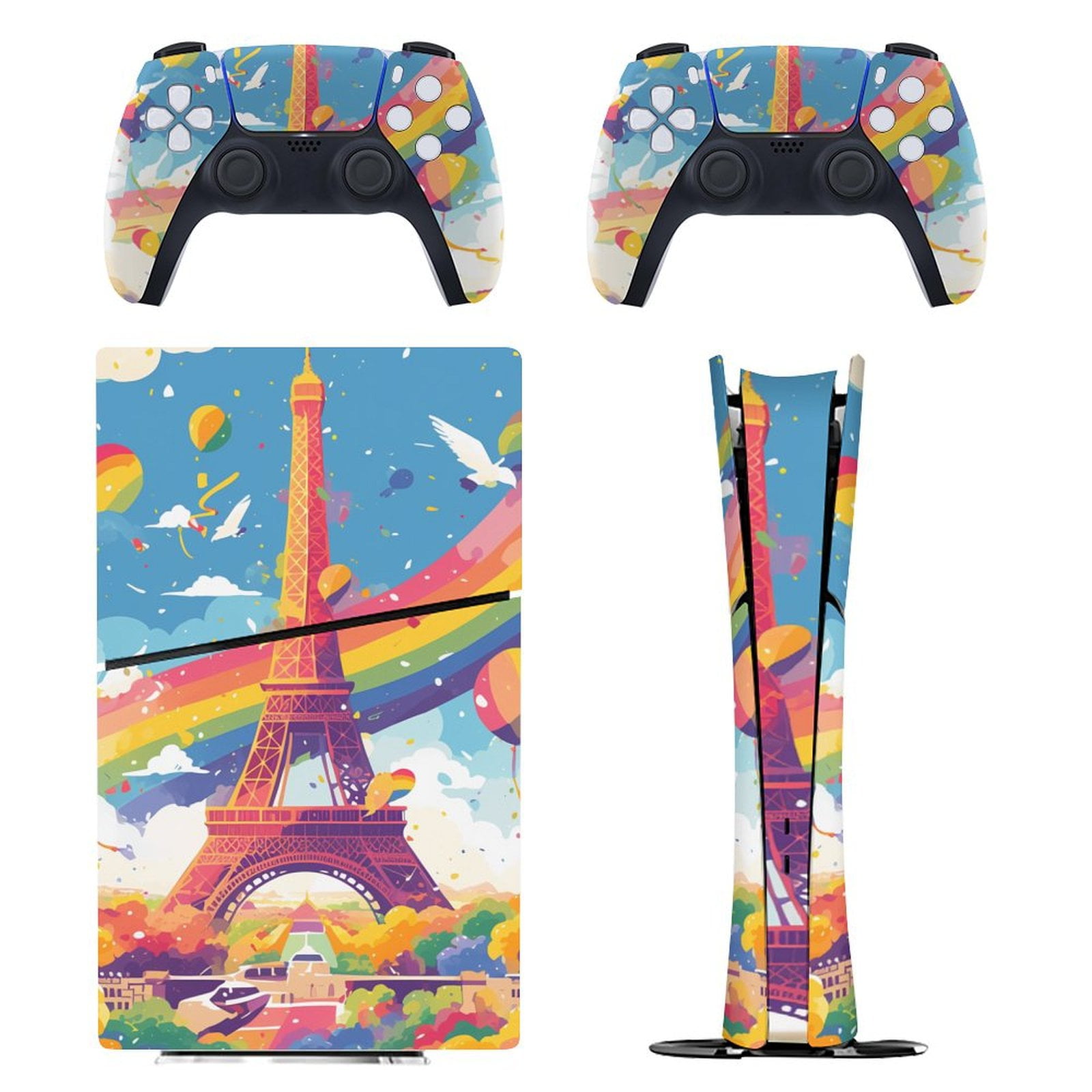 Skin Sticker for PS5 Slim Standard Disc Digital Edition Console and ...