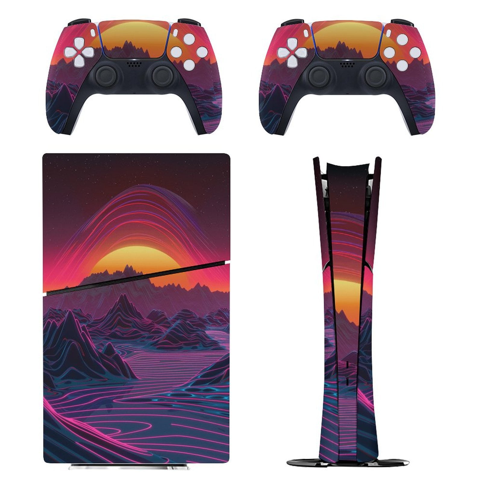 Skin Sticker for PS5 Slim Standard Disc Digital Edition Console and ...
