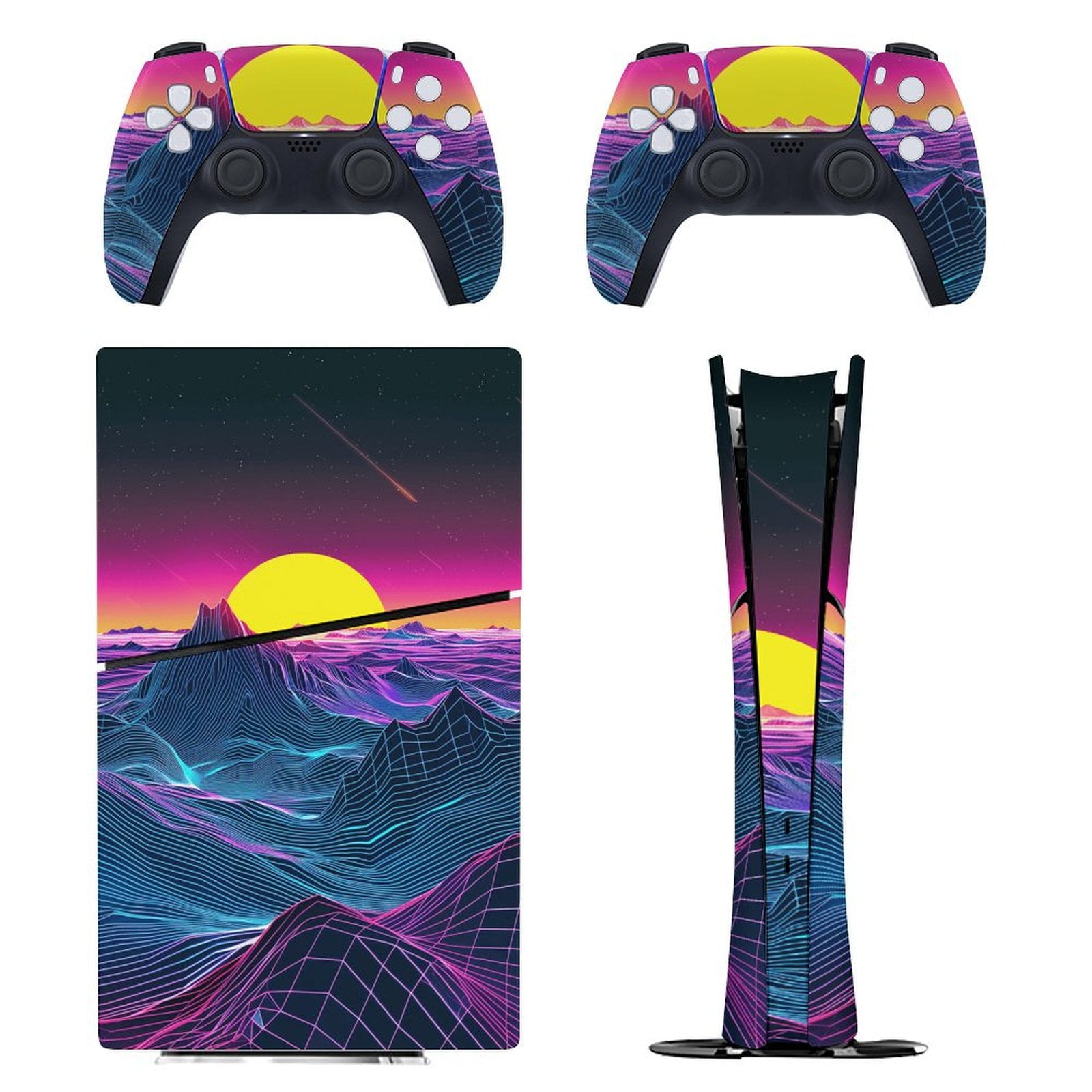 Skin Sticker for PS5 Slim Standard Disc Digital Edition Console and ...