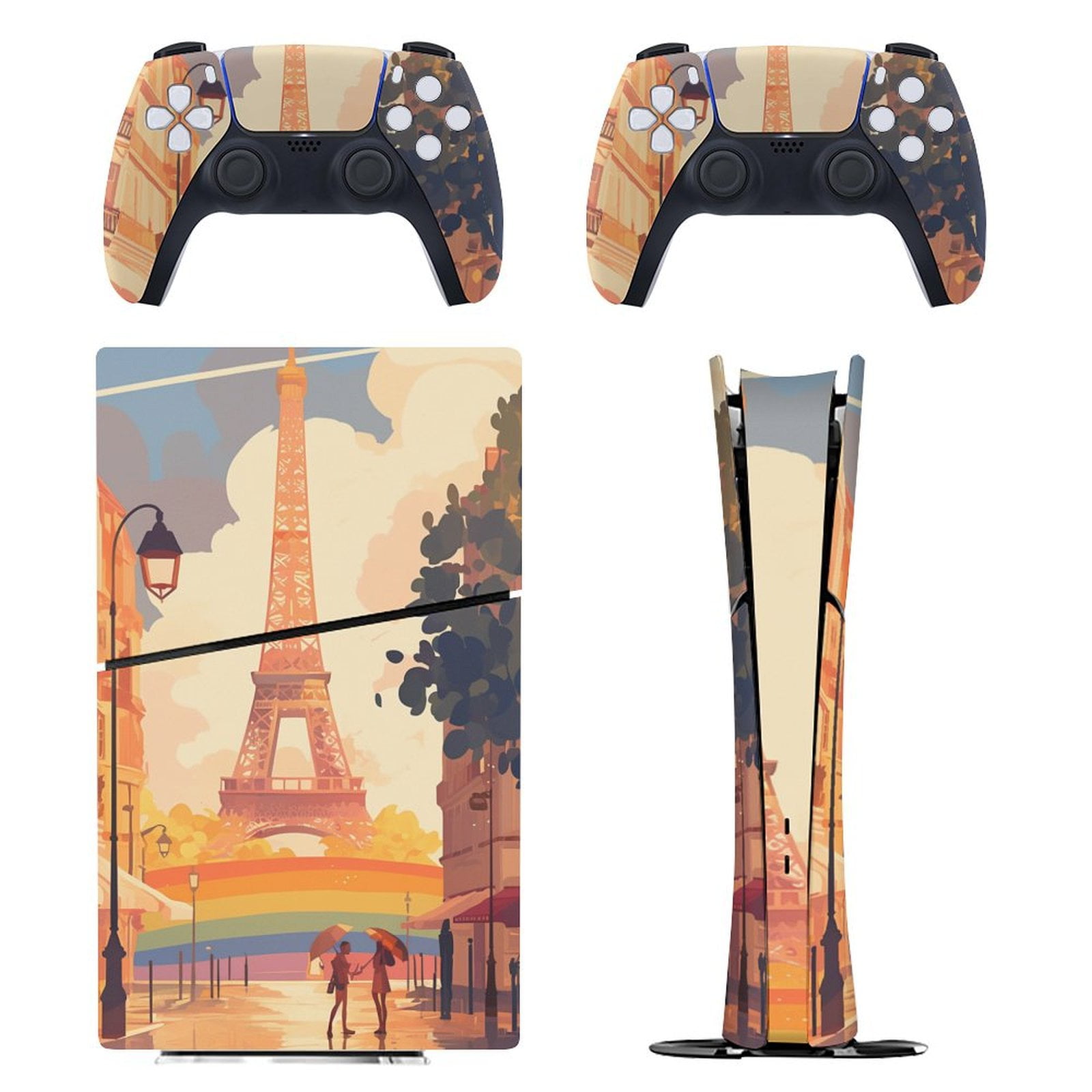 Skin Sticker for PS5 Slim Standard Disc Digital Edition Console and ...