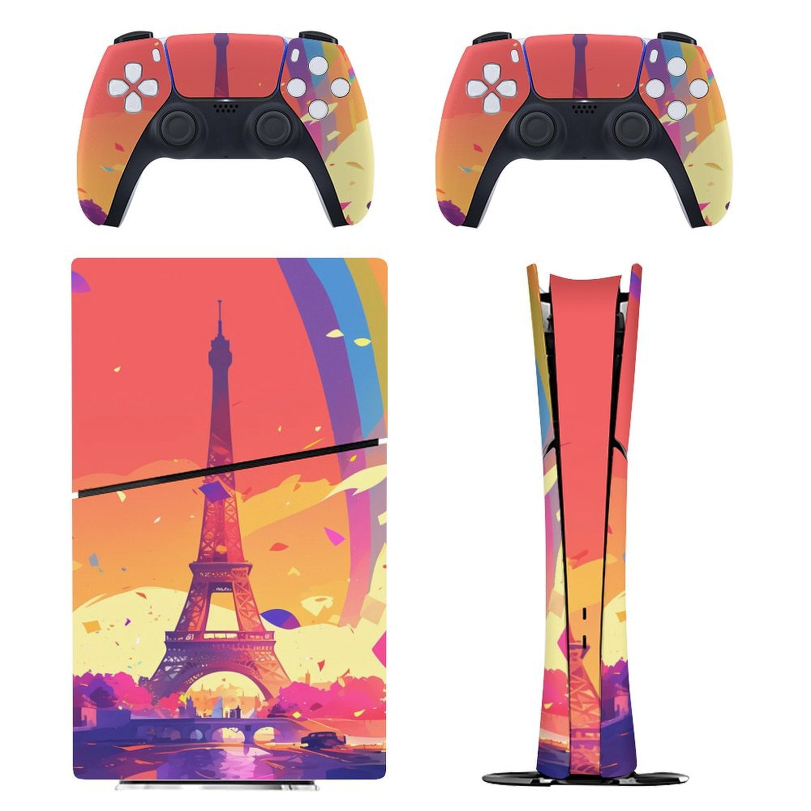 Skin Sticker for PS5 Slim Standard Disc Digital Edition Console and ...