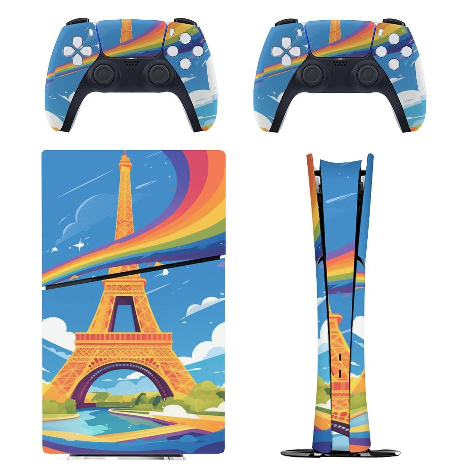 Skin Sticker for PS5 Slim Standard Disc Digital Edition Console and ...