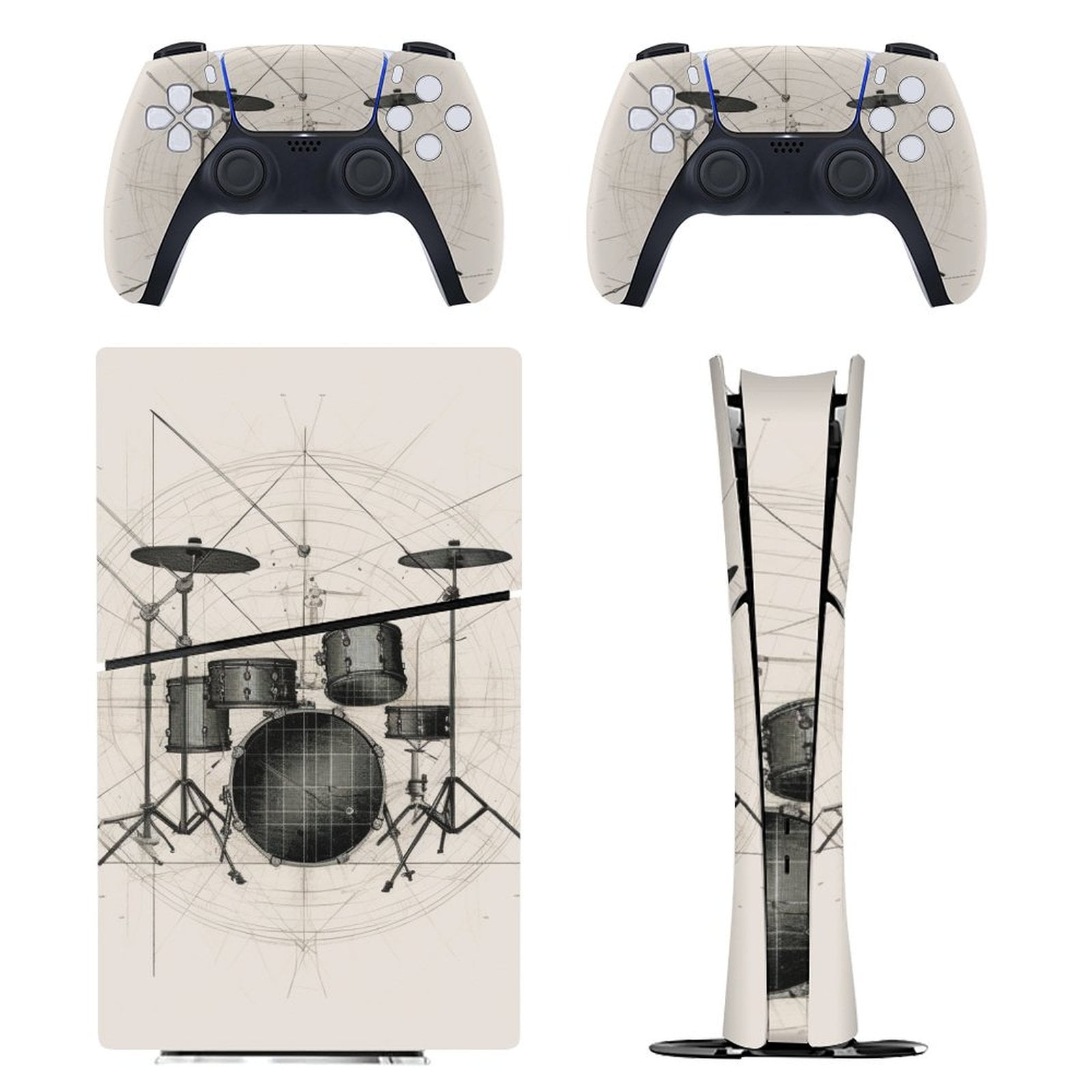 Skin Sticker for PS5 Slim Standard Disc Digital Edition Console and ...