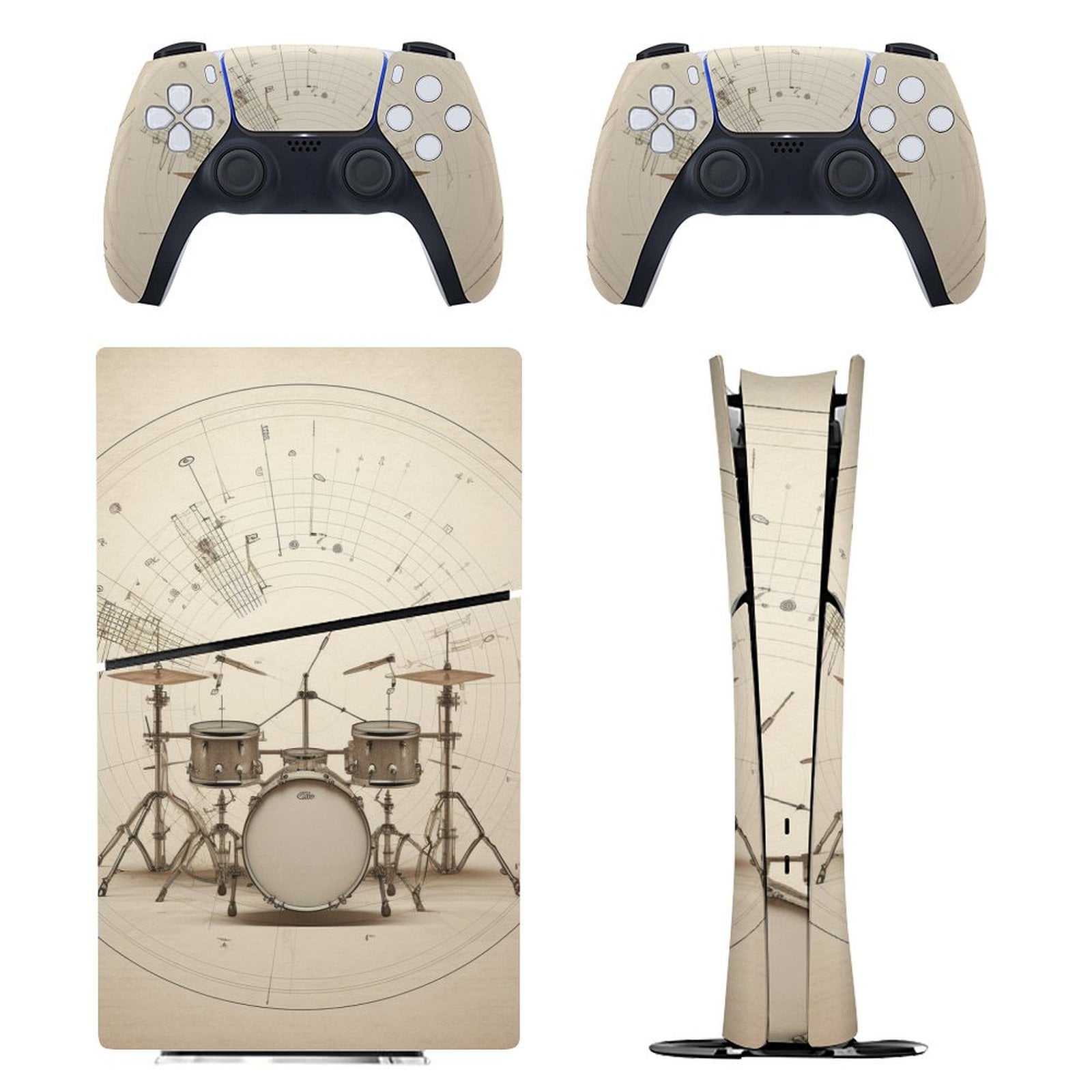 Skin Sticker for PS5 Slim Standard Disc Digital Edition Console and ...