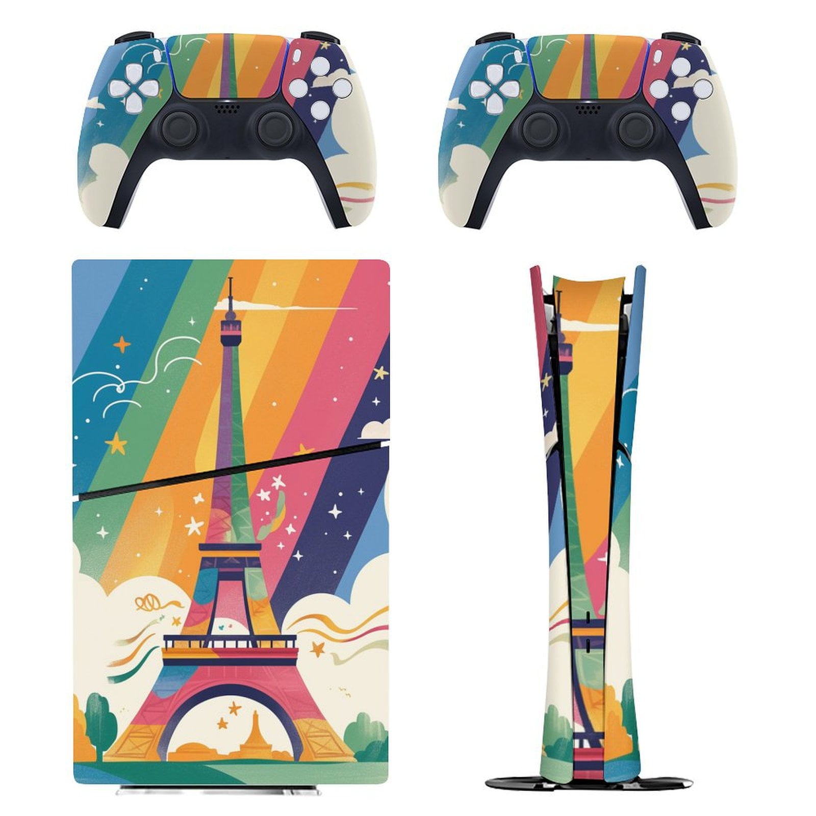 Skin Sticker for PS5 Slim Standard Disc Digital Edition Console and ...