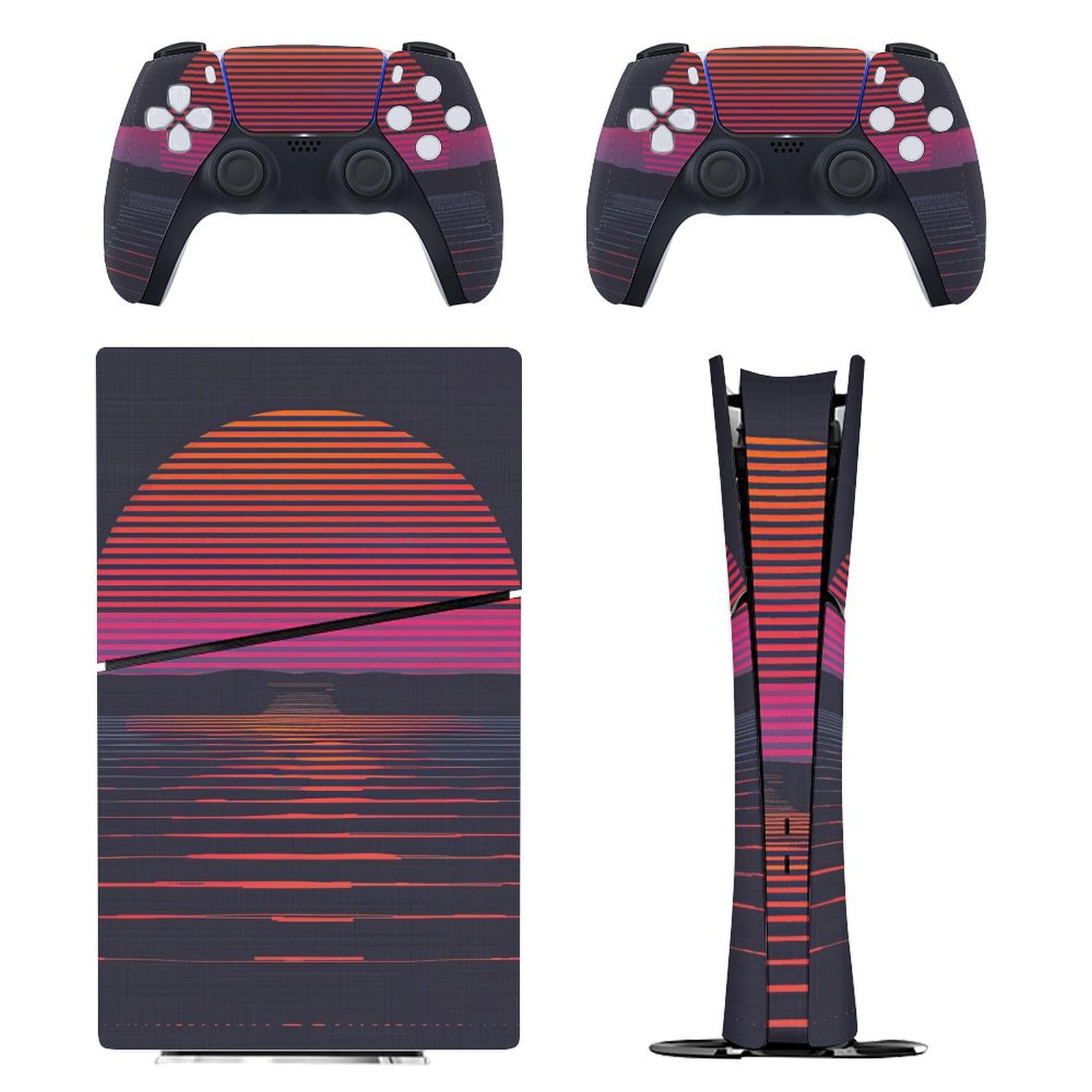 Skin Sticker for PS5 Slim Standard Disc Digital Edition Console and ...