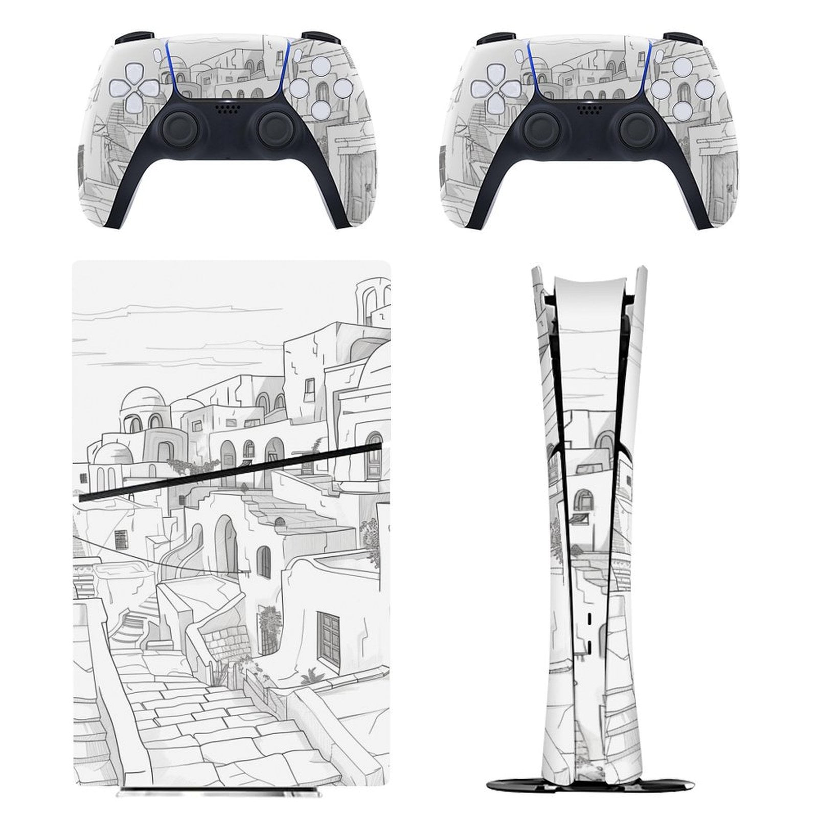 Skin Sticker for PS5 Slim Standard Disc Digital Edition Console and ...