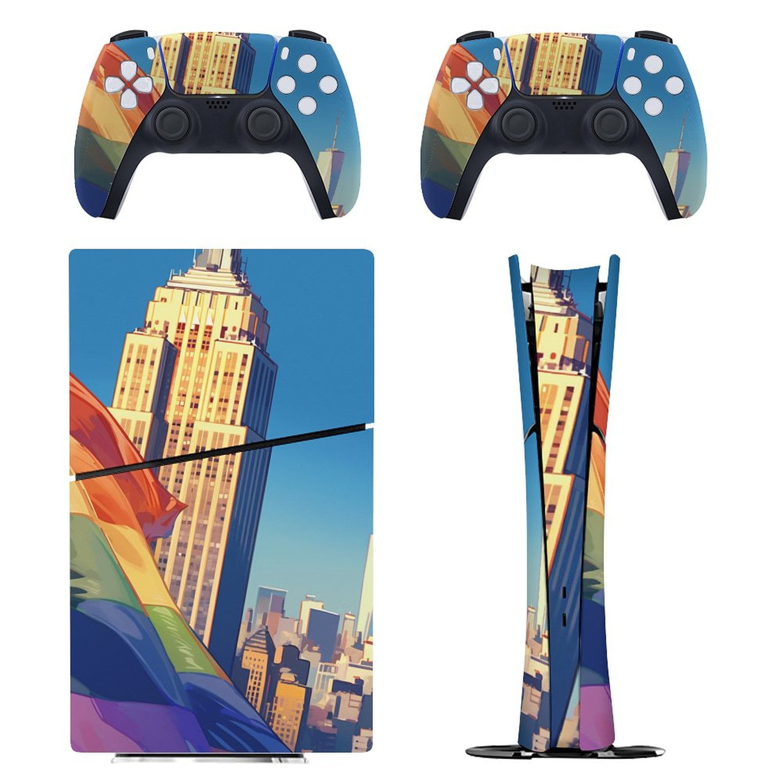 Skin Sticker for PS5 Slim Standard Disc Digital Edition Console and ...