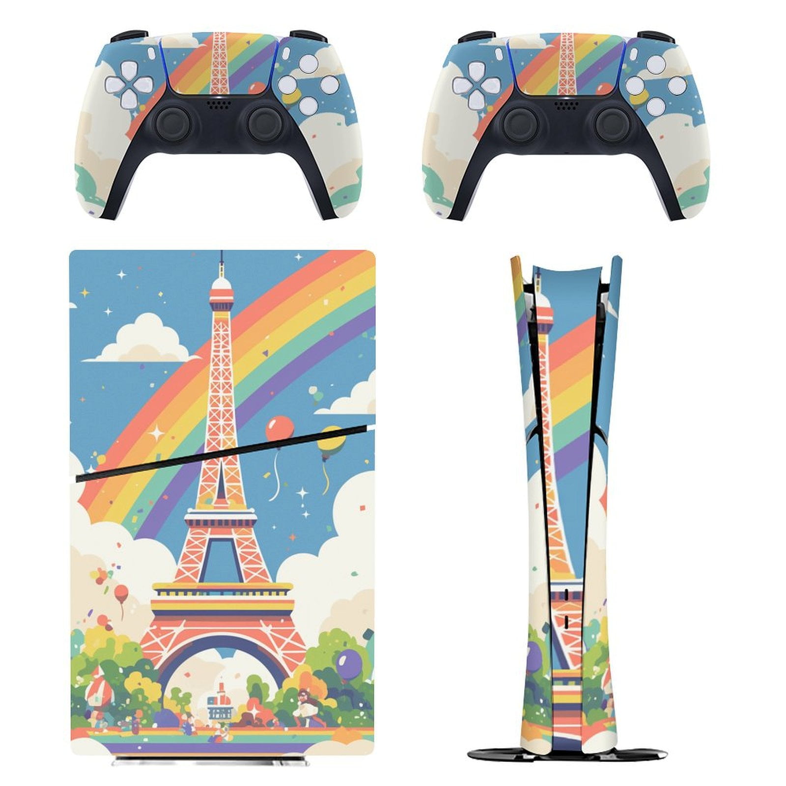 Skin Sticker for PS5 Slim Standard Disc Digital Edition Console and ...