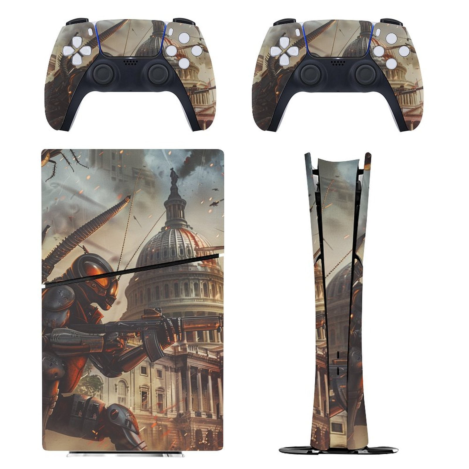 Skin Sticker for PS5 Slim Standard PS5 Pro Disc Digital Edition Console ...