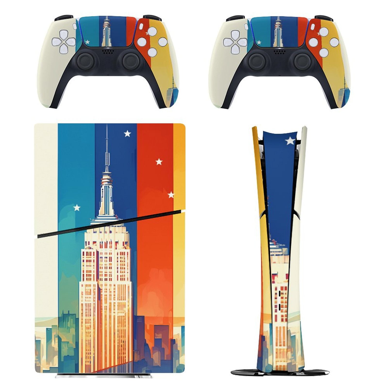 Skin Sticker for PS5 Slim Standard PS5 Pro Disc Digital Edition Console ...