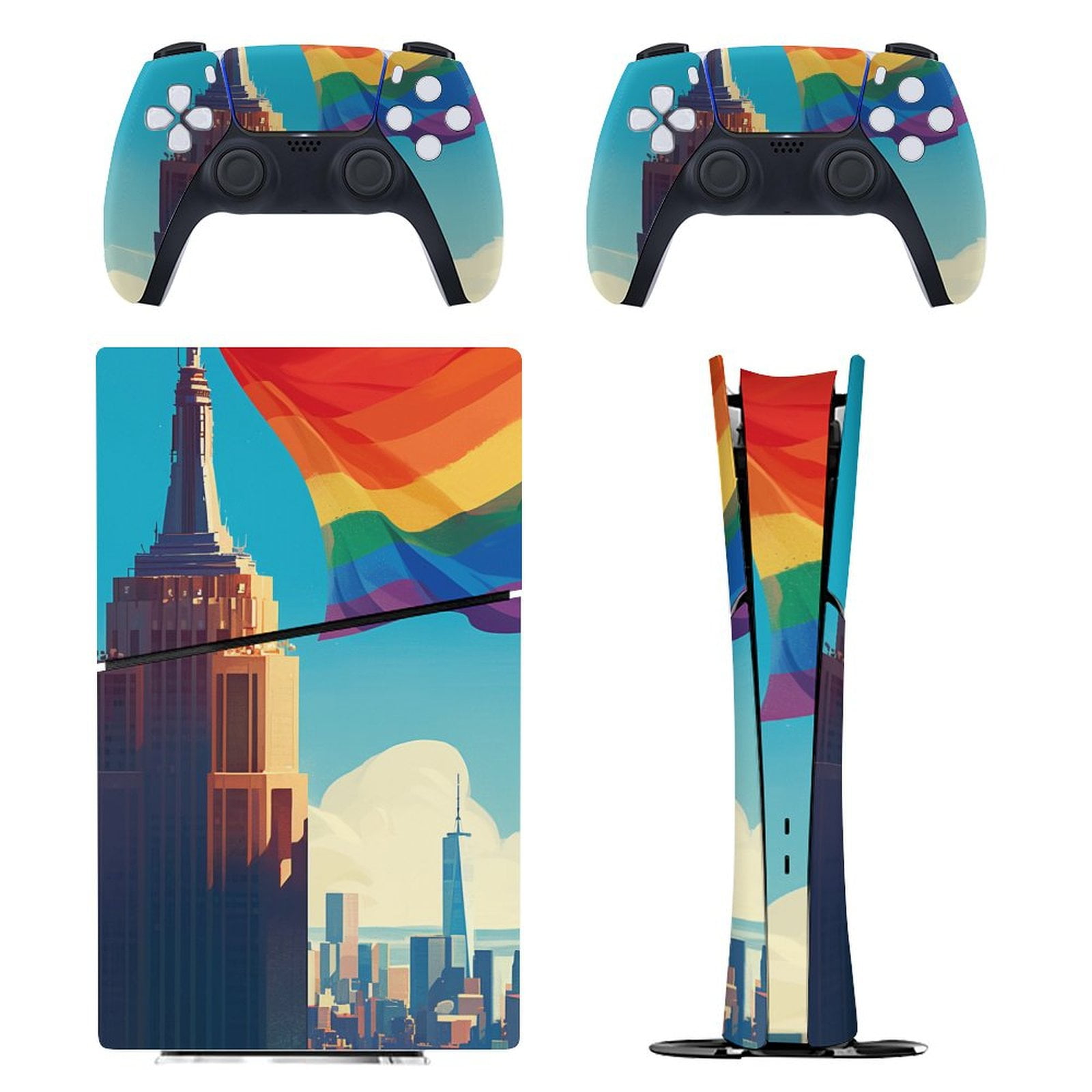 Skin Sticker for PS5 Slim Standard PS5 Pro Disc Digital Edition Console ...