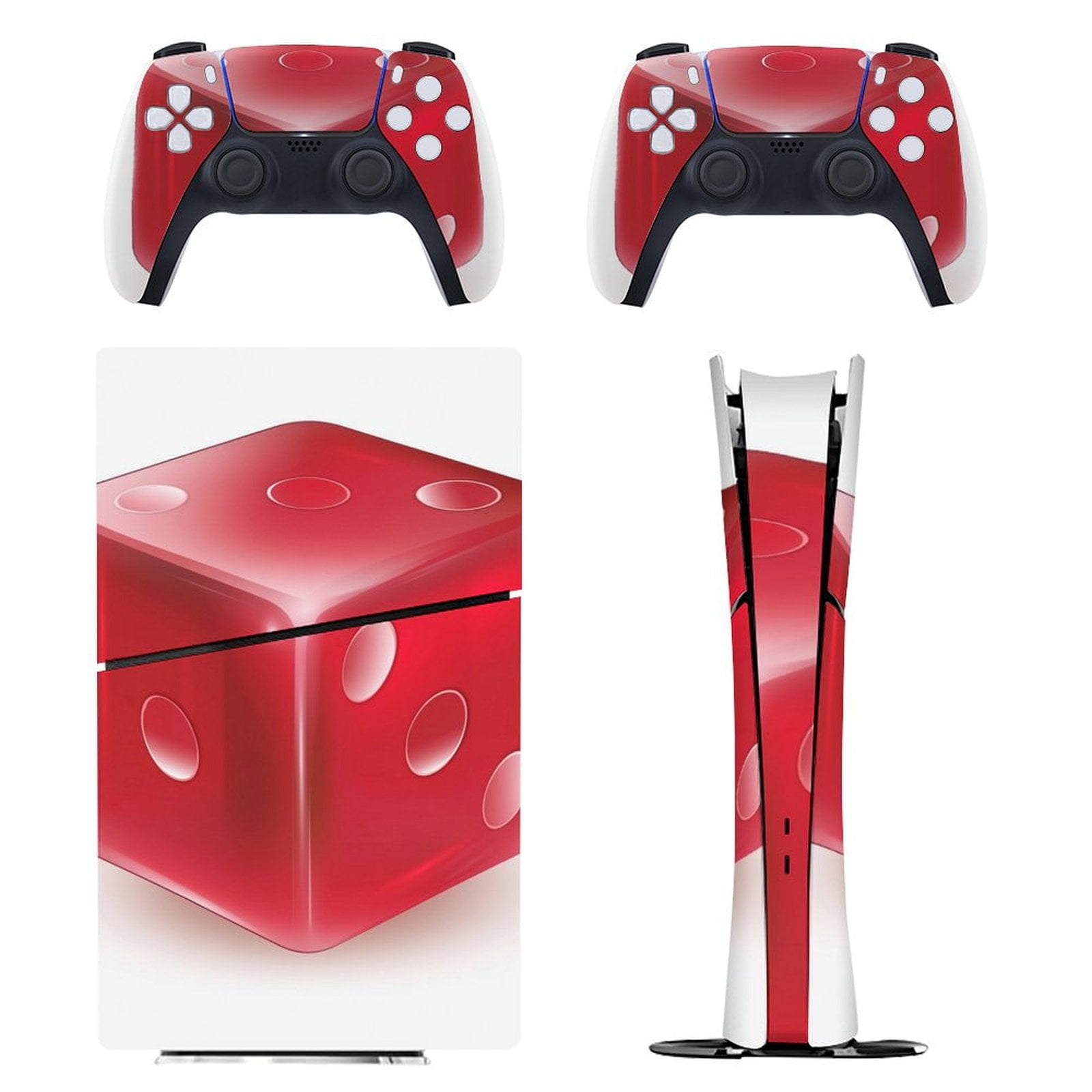 Skin Sticker for PS5 Slim Standard PS5 Pro Disc Digital Edition Console and Controllers Decals ...